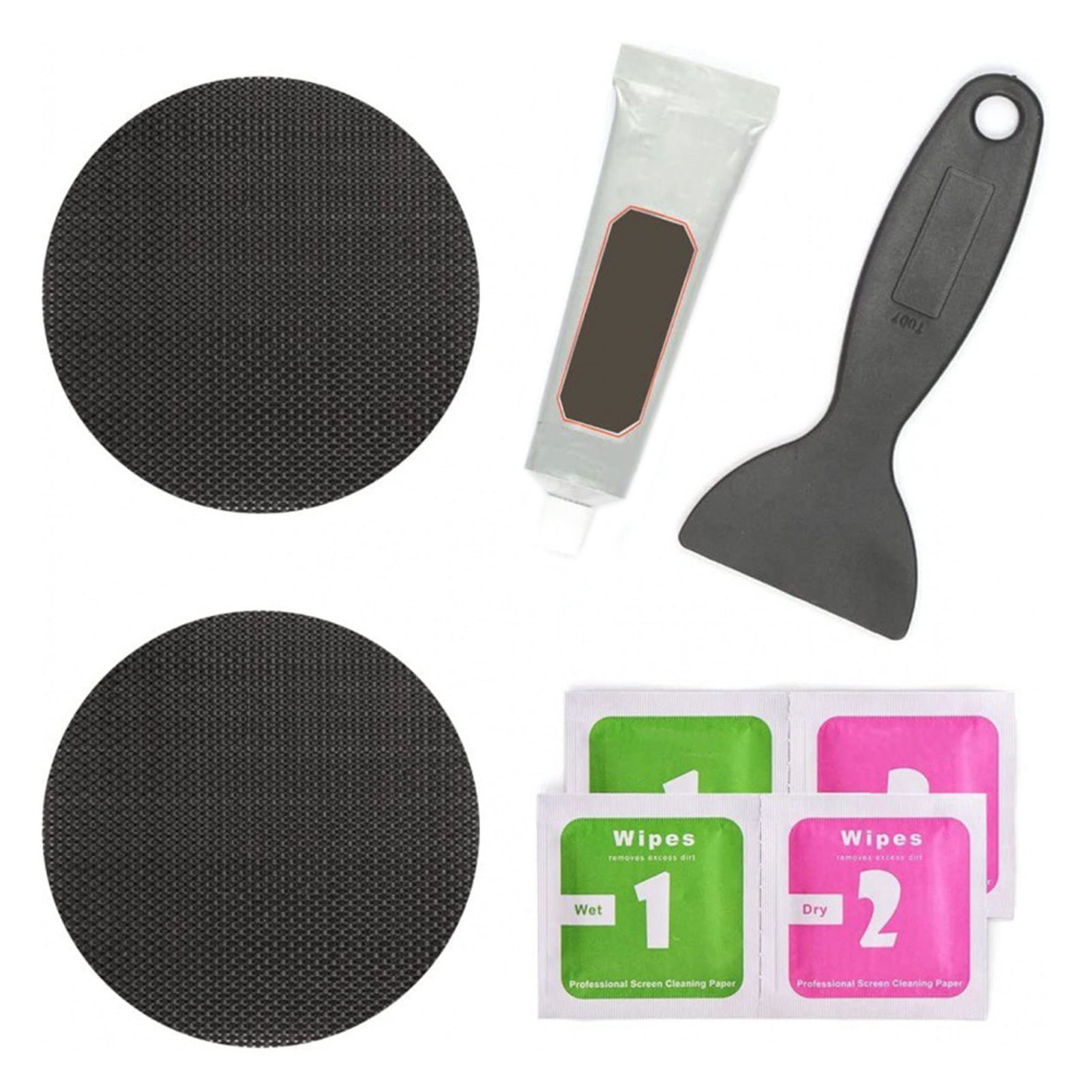 Jkung 1 Set 10CM Trampoline Repair Patch Kit with Scraper Glue Wiper ...