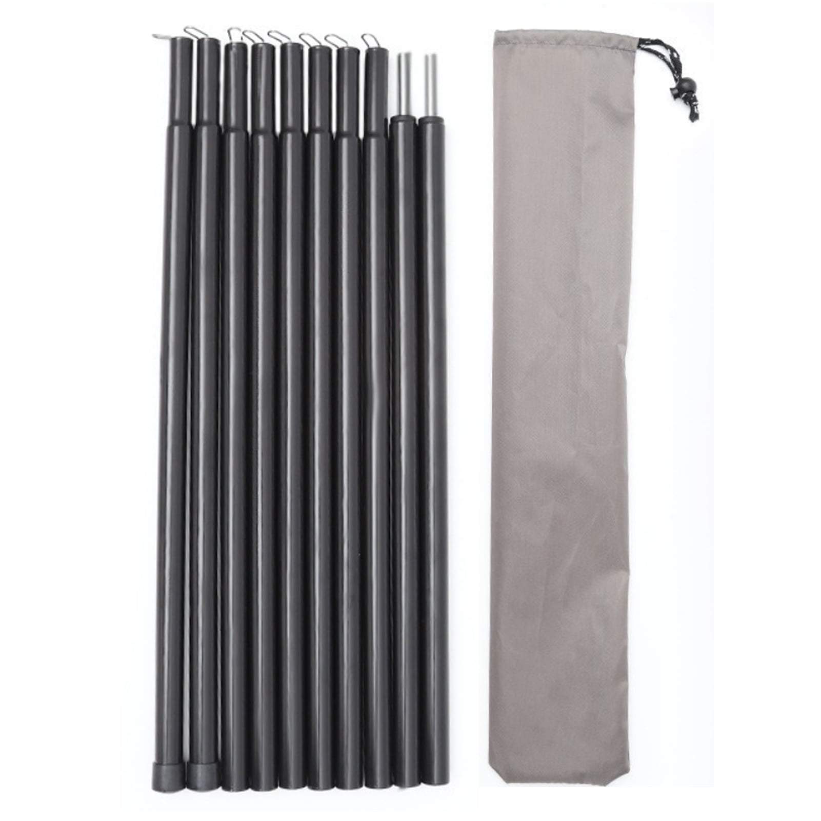 Jkung 1 Set Canopy Support Pole with Storage Bag 10 Sections Heavy Duty ...