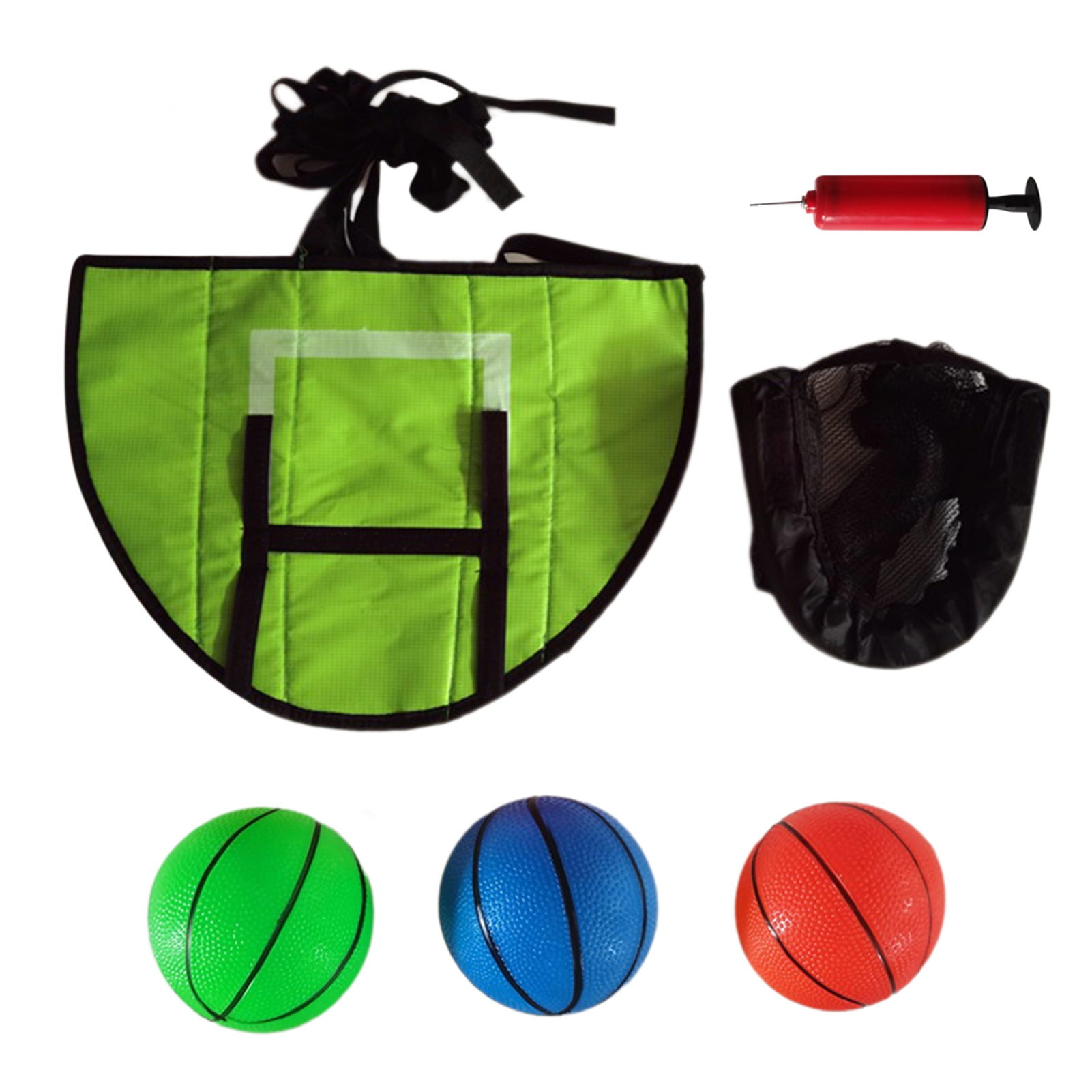 Jkung 1 Set Trampoline Basketball Hoop with 3 Mini Balls Backboard And ...