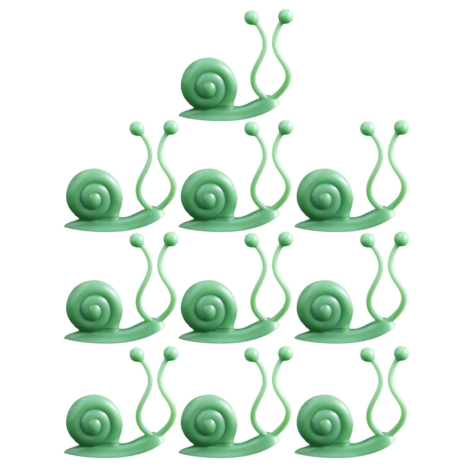 Jkung 10 Pcs Plant Stem Holder Wall Mount Self-Adhesive Snail Shape ...