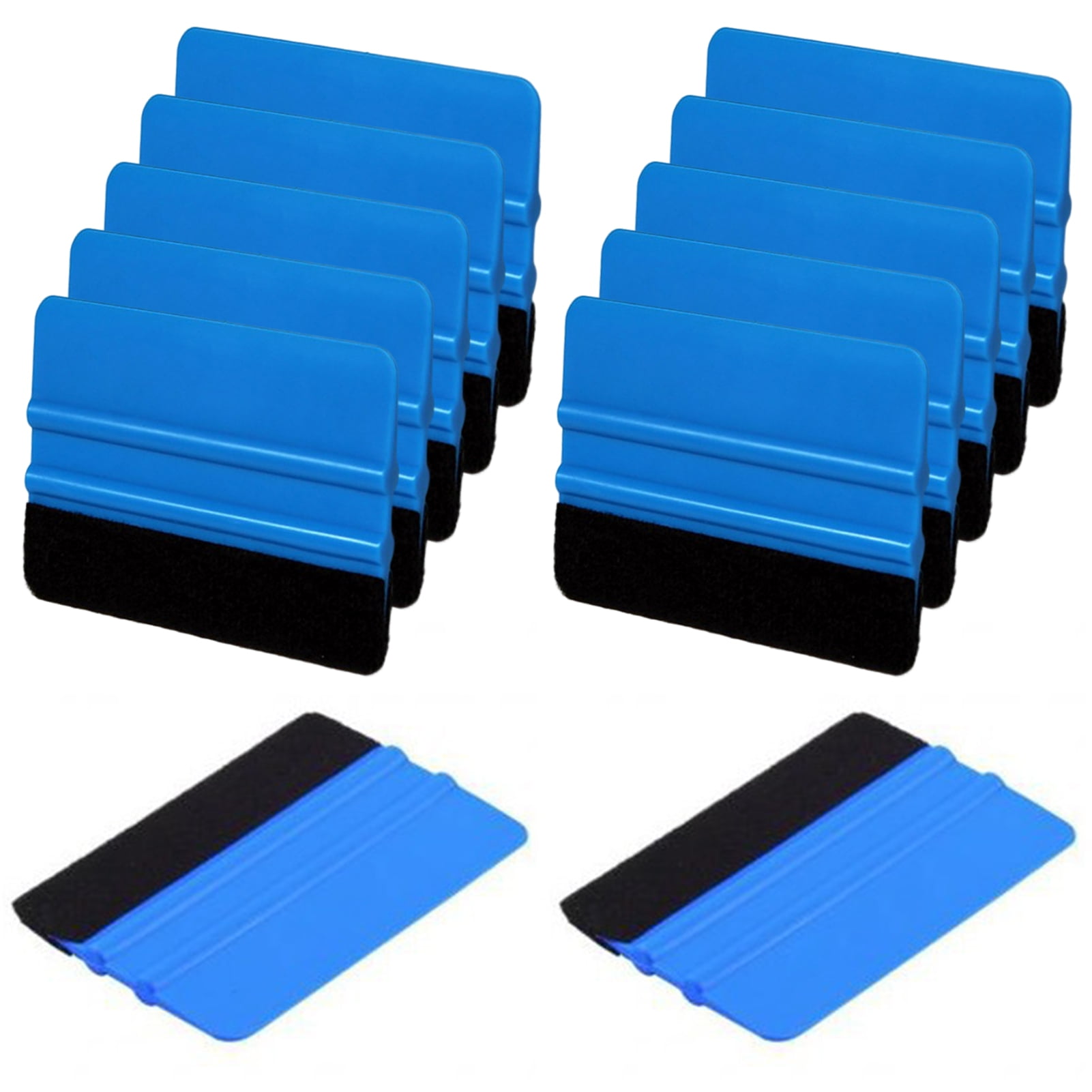 Jkung 12Pcs Car Film Decal Scraper Felt Fabric Squeegee Application ...