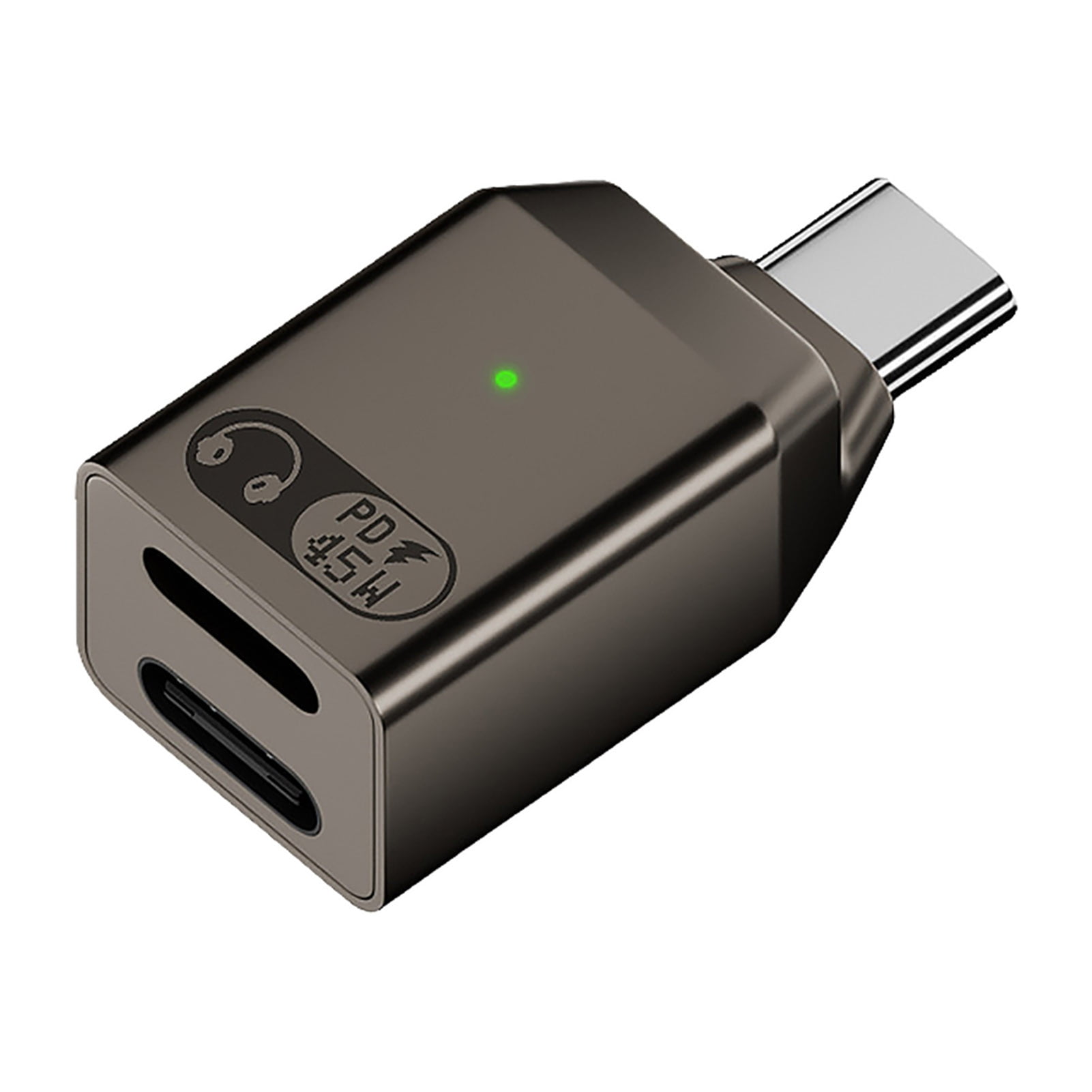 Jkung 2 In 1USB C to 8-Pin Audio Adapter for MacBook PD 45W Fast ...