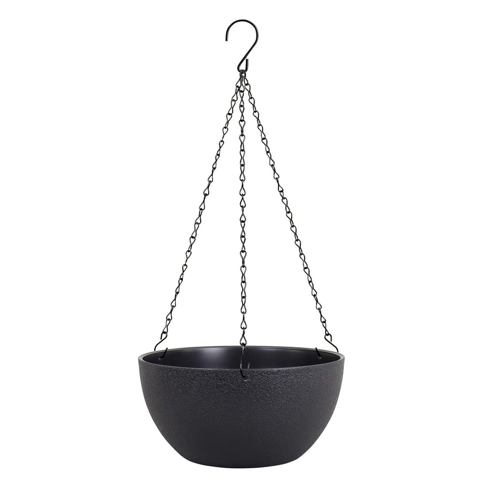 Jkung 2-in-1 Hanging Flower Pot with Adjustable Chains Indoor Outdoor ...