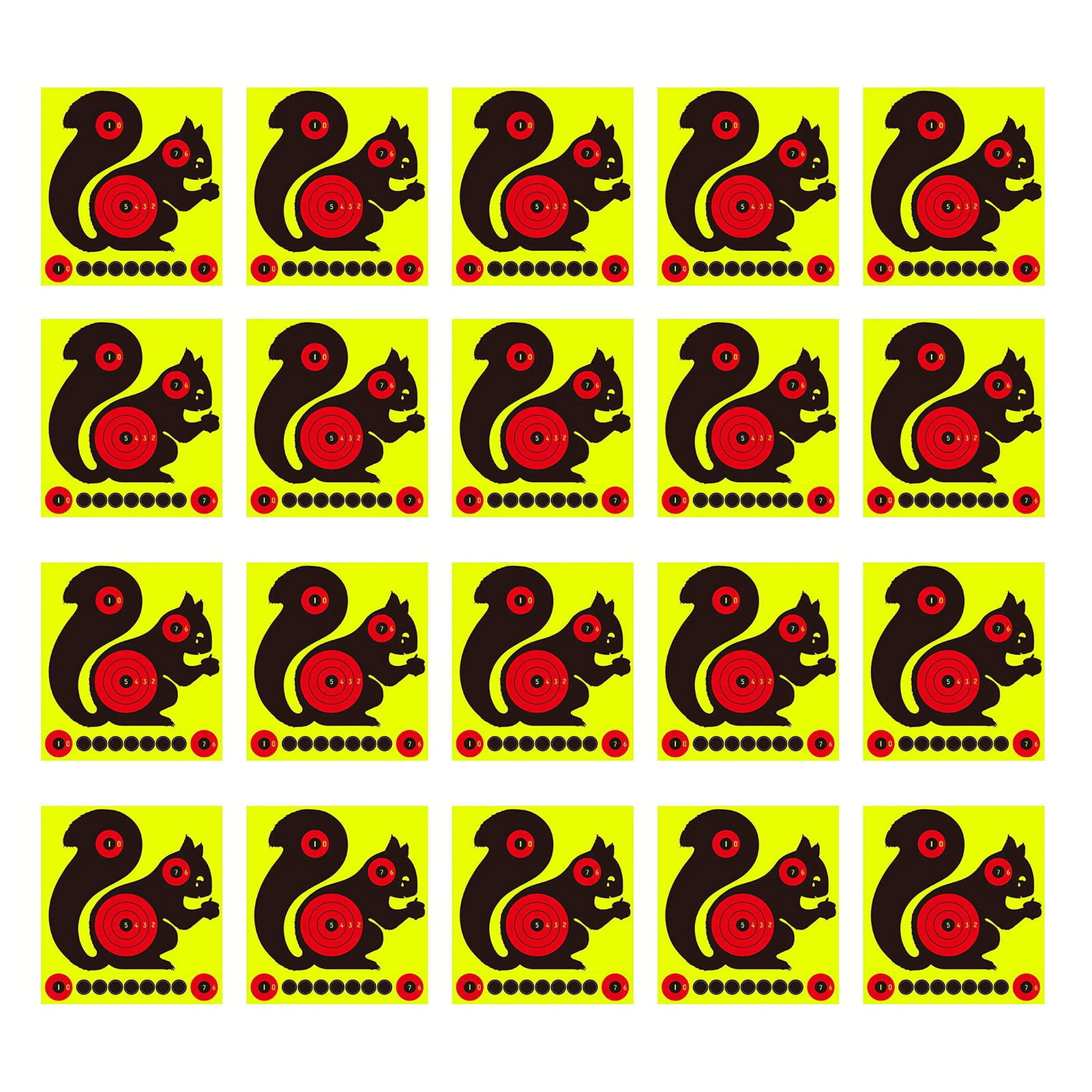 Jkung 20 Sheets 8-Inch Target Paper Self-Adhesive Highly Visible Indoor ...