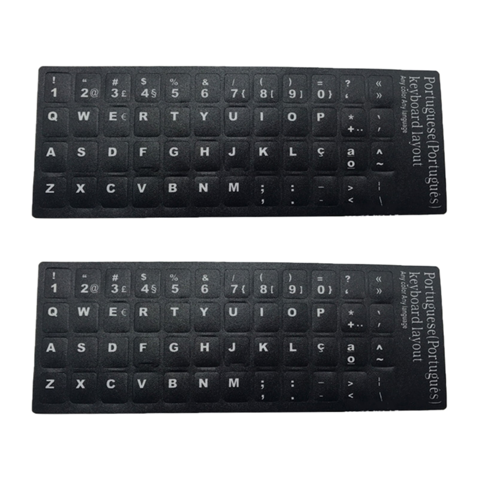Jkung 2Pcs Keyboard Stickers Faded Letter Keyboard Decals Easy to Apply ...
