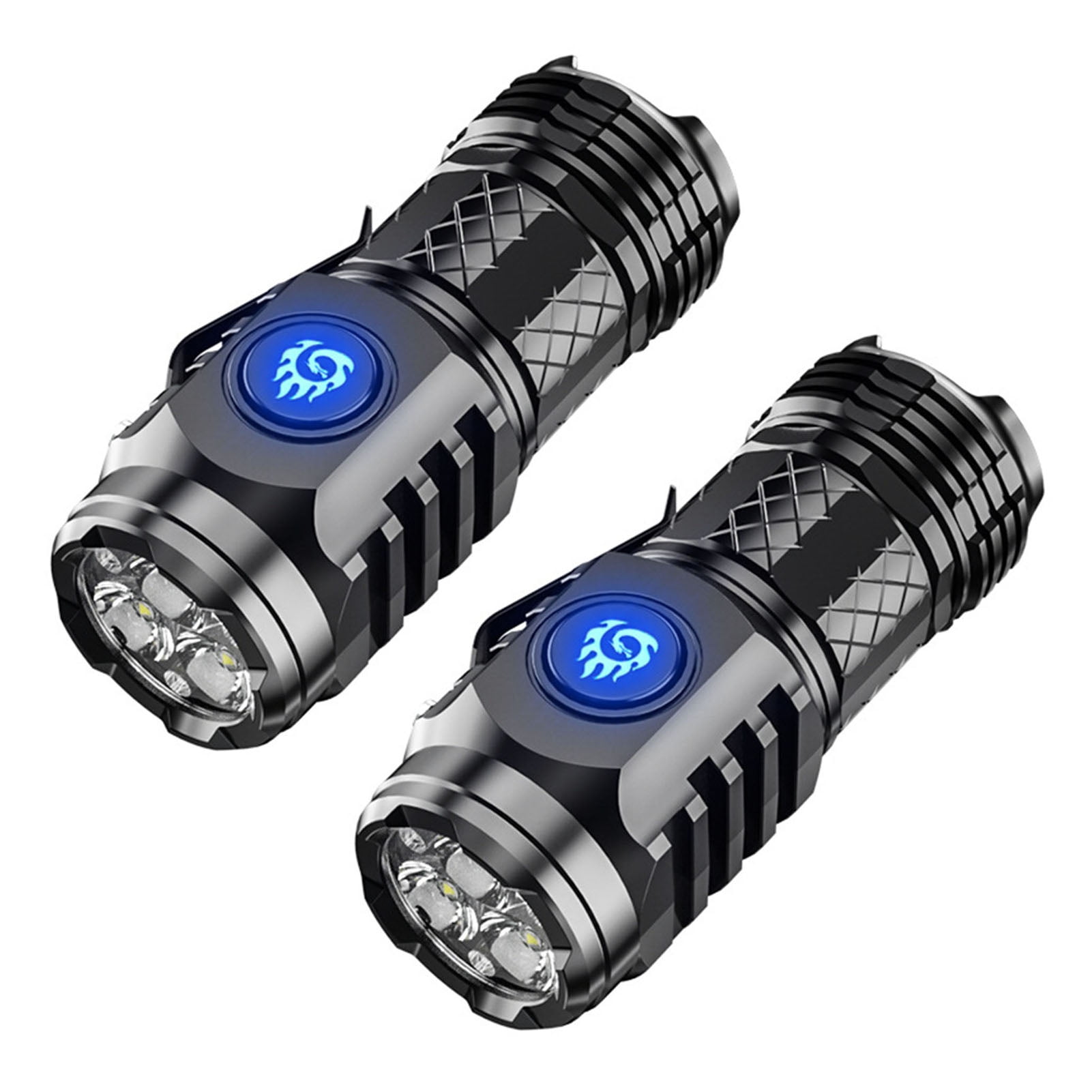 Jkung 2Pcs Super Power Flashlights with 5 Lighting Modes High Lumens ...
