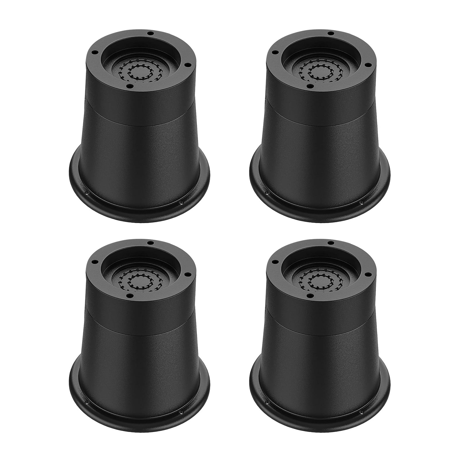 Jkung 4Pcs Adjustable Round Bed Risers Circle Furniture Risers 3300 Lbs ...