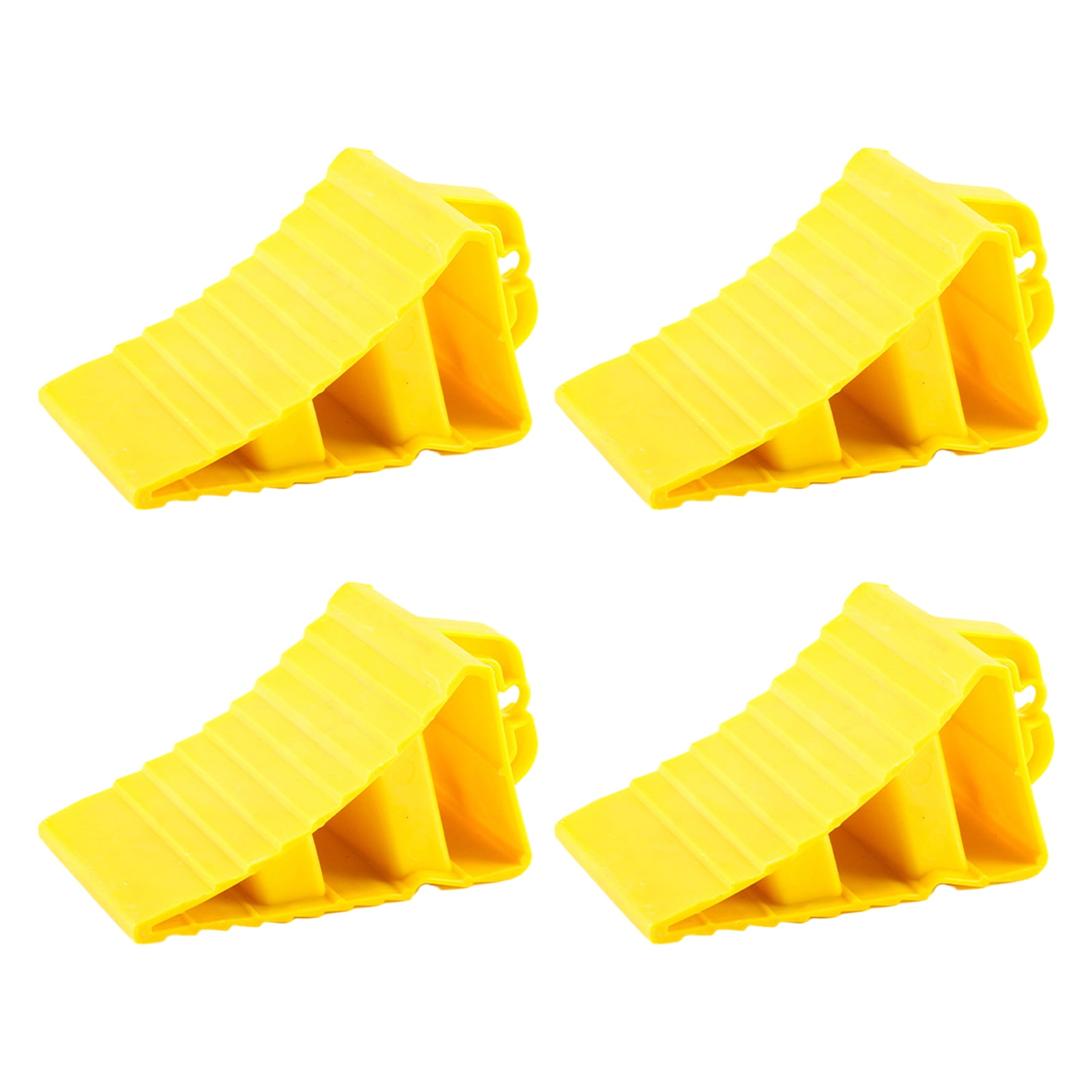 Jkung 4Pcs Car Wheel Chocks with Handles Non-Slip Wheel Stoppers for ...