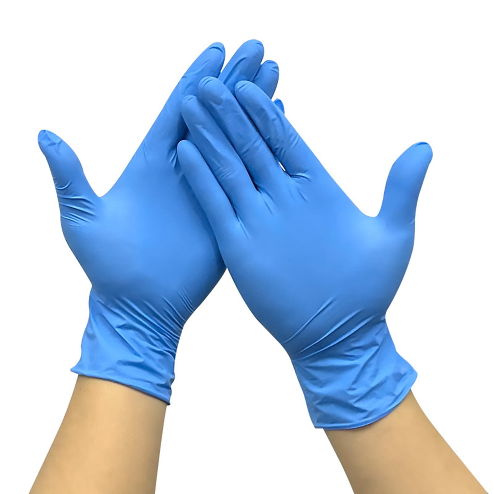 Jkung 50Pcs Disposable Nitrile Gloves Powder Free Latex Work Gloves ...