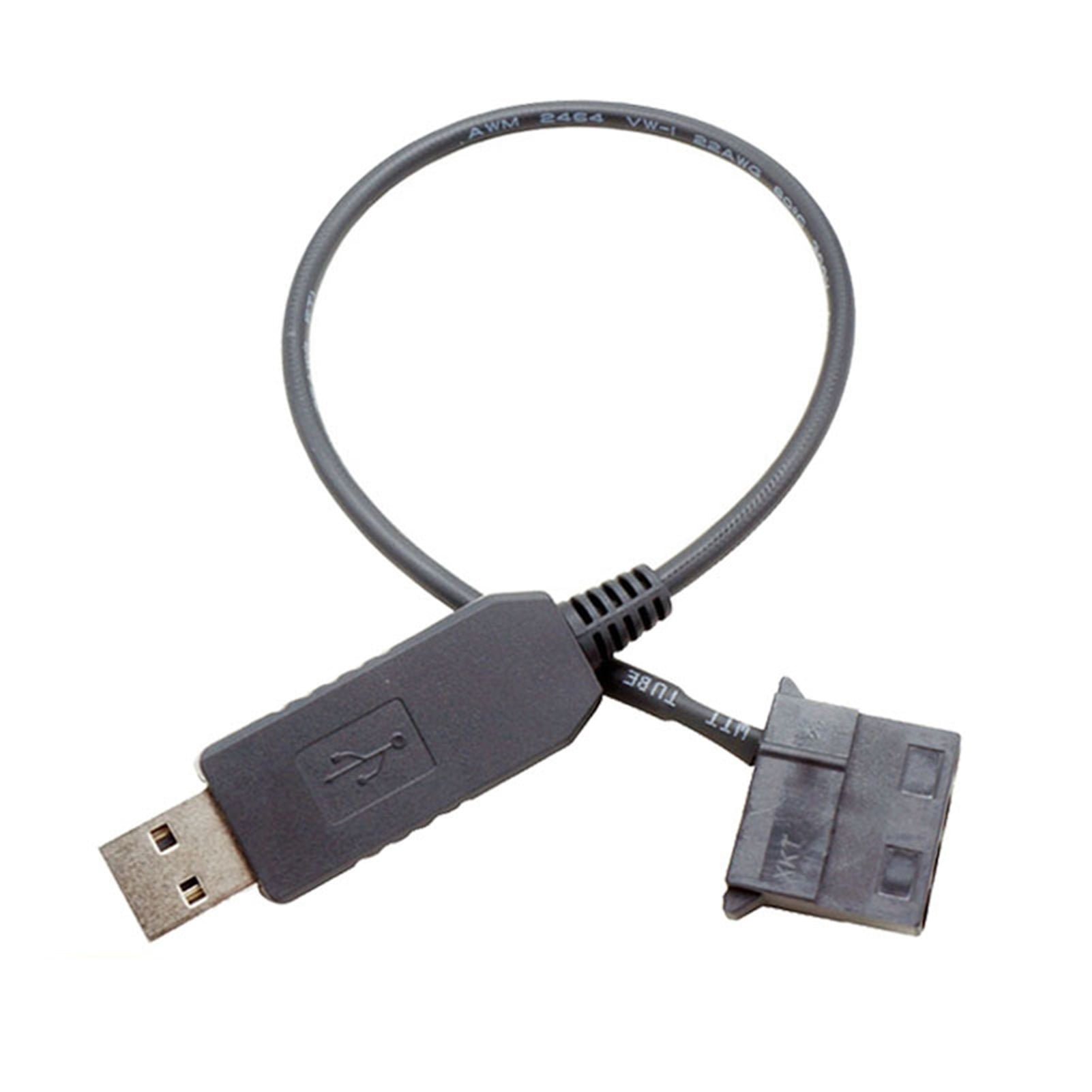 Jkung Adapter Cable USB To 4Pin Fan Booster Cord Chassis Fan Cable USB ...