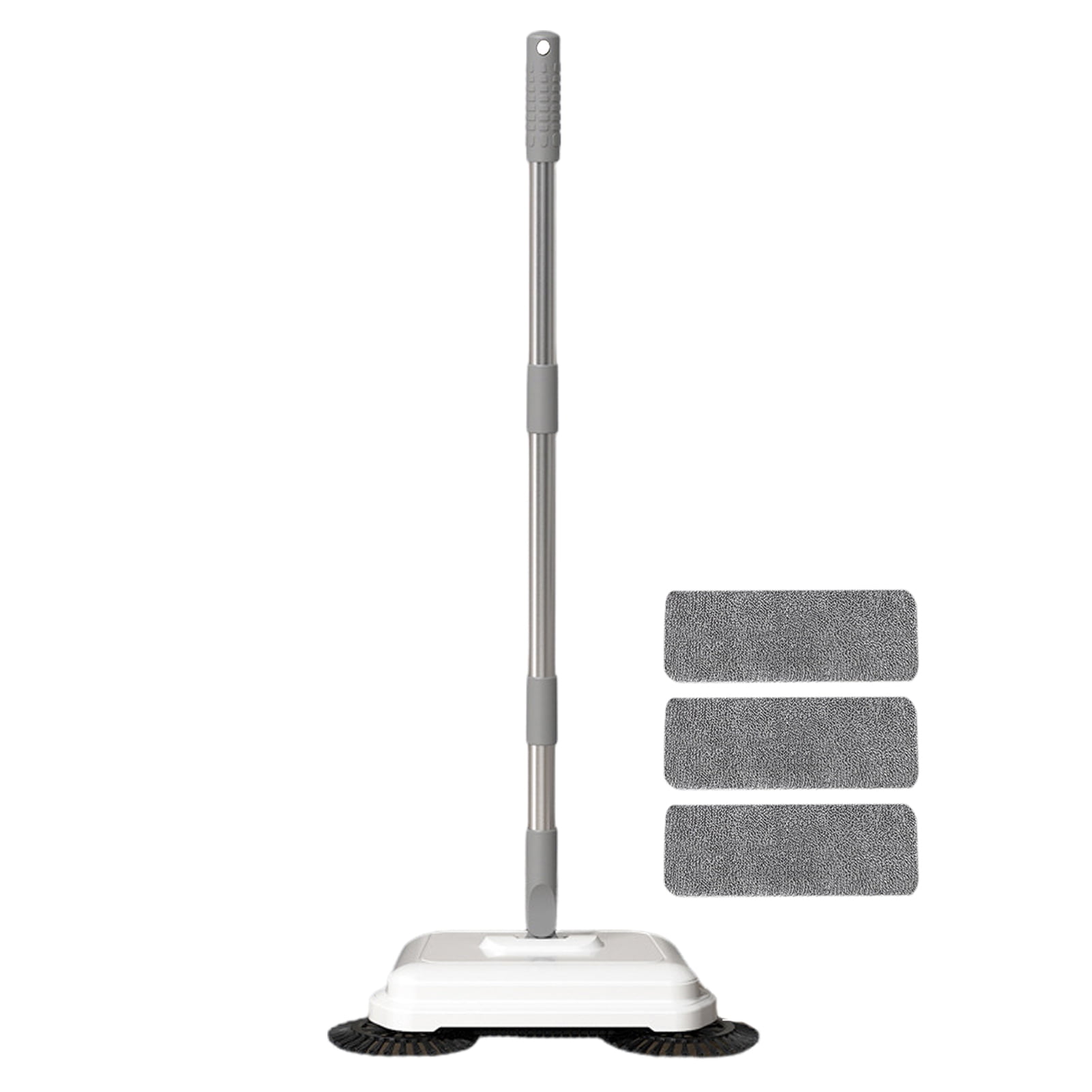 Jkung Adjustable Hand-Push Sweeper, 40in Pole for Wood/Tile/Vinyl Floor ...