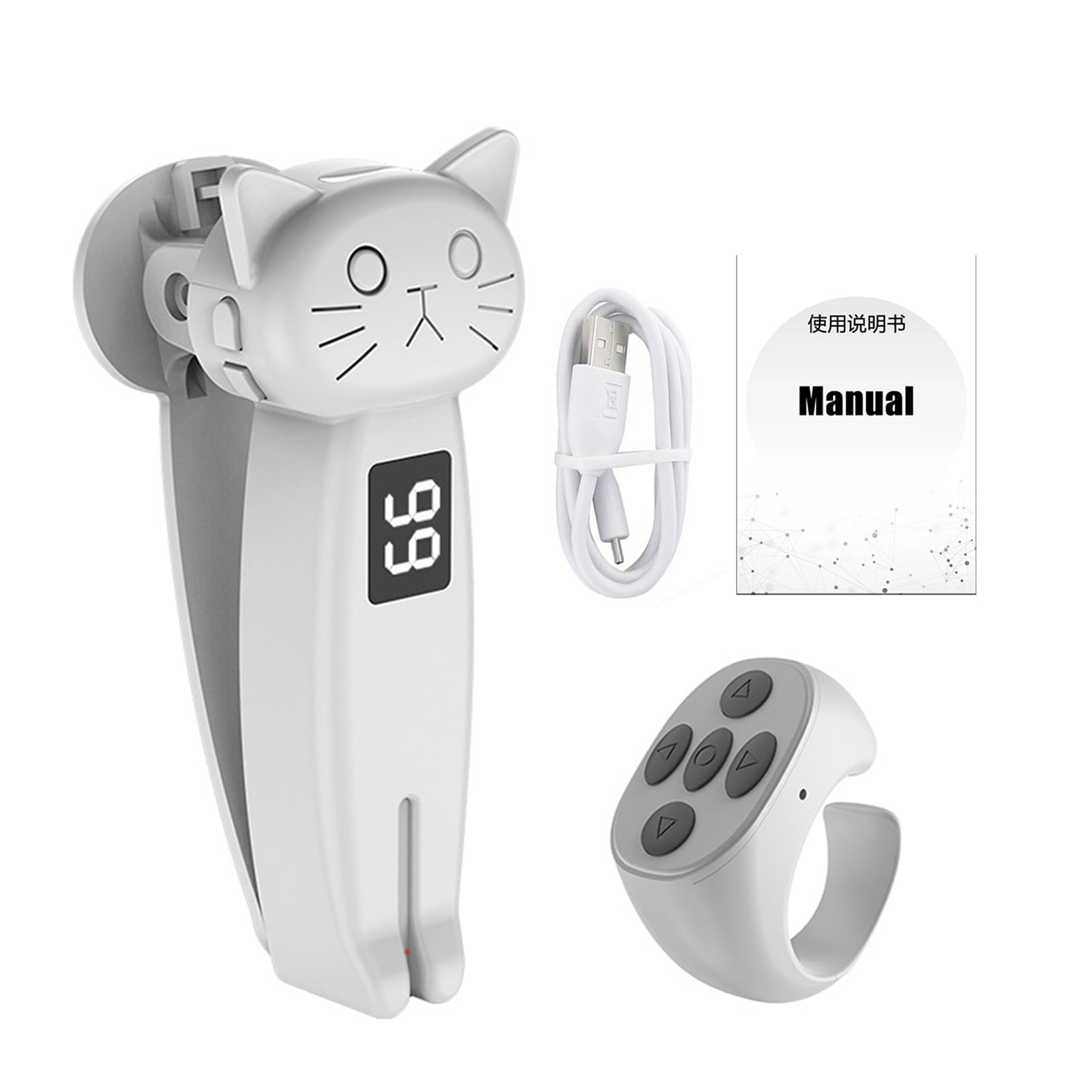 Jkung E‑Reader Remote Page Turner-Silent Clicker, Bluetooth, Camera ...