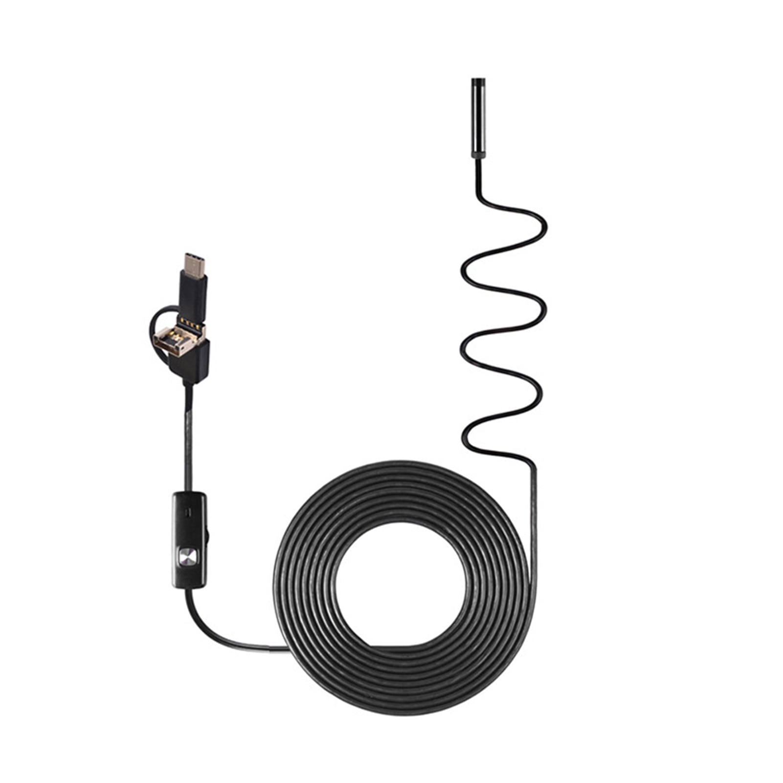 Jkung Endoscope Camera with 6 LED Lights IP67 Waterproof Inspection ...