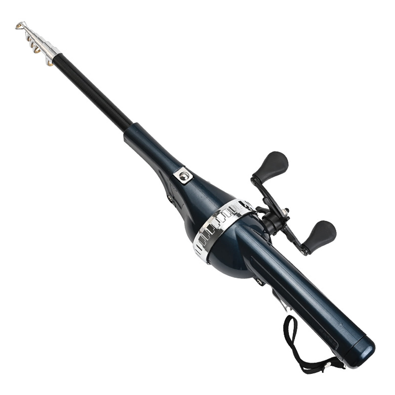 Jkung Folding Fishing Rod with Spinning Reel Built-in 80M Line ...