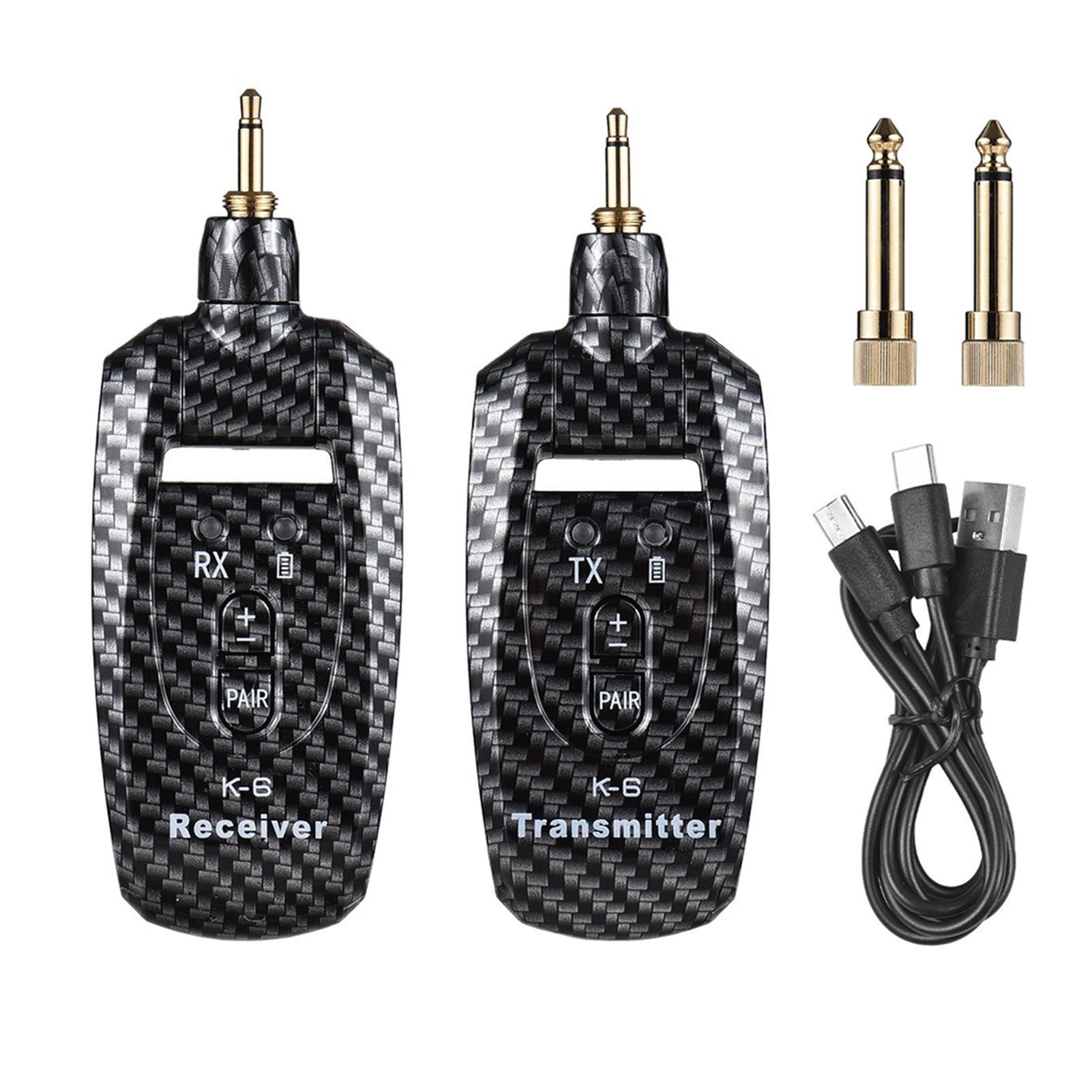 Jkung Guitar Wireless System Rechargeable Wireless Guitar Transmitter ...