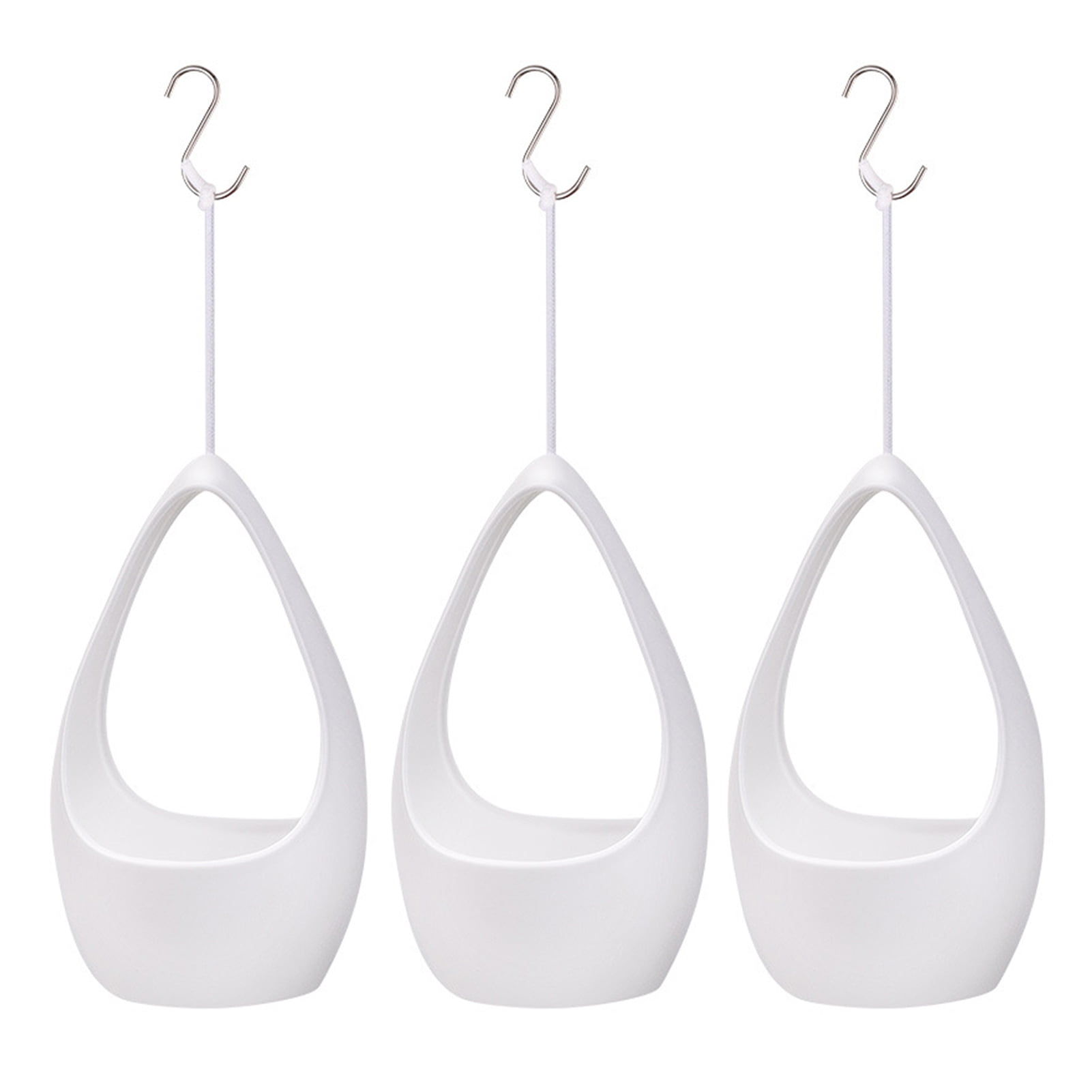 Jkung Hanging Planter Drop-Shaped Flower Pot with Drainage Hole Plant ...