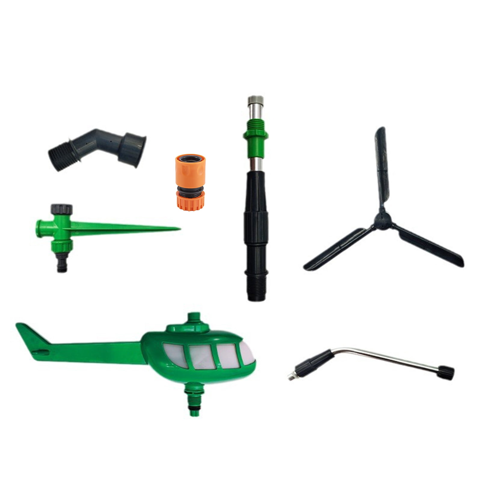 Jkung Helicopter Water Sprinkler 360-Degree Rotating Water Sprayewr ...