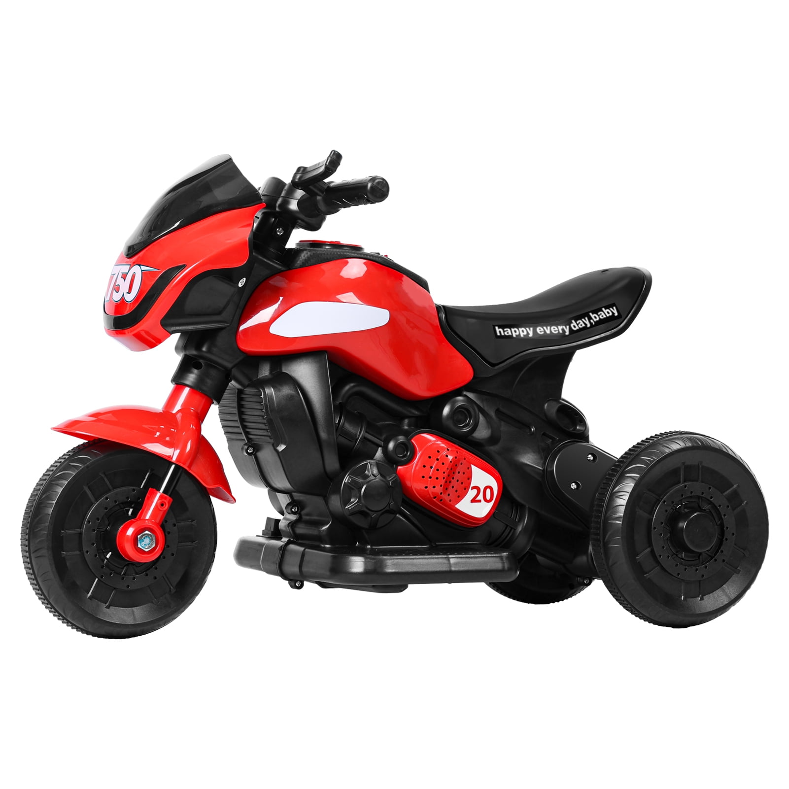 Jkung Kids 3-Wheel Battery Powered Motorbike for Kids 1-6 Years Old ...