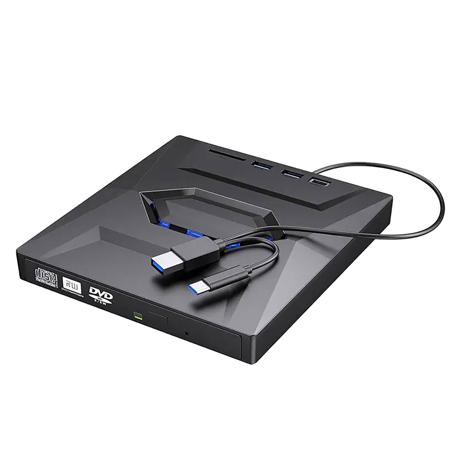 Jkung Laptop External DVD Drive Portable High Speed Read Write Type-C ...