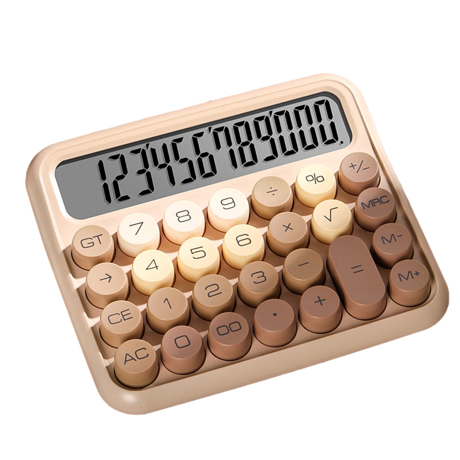 Jkung Large Calculator-Silent, 12‑Digit, Big Buttons, LCD Display ...