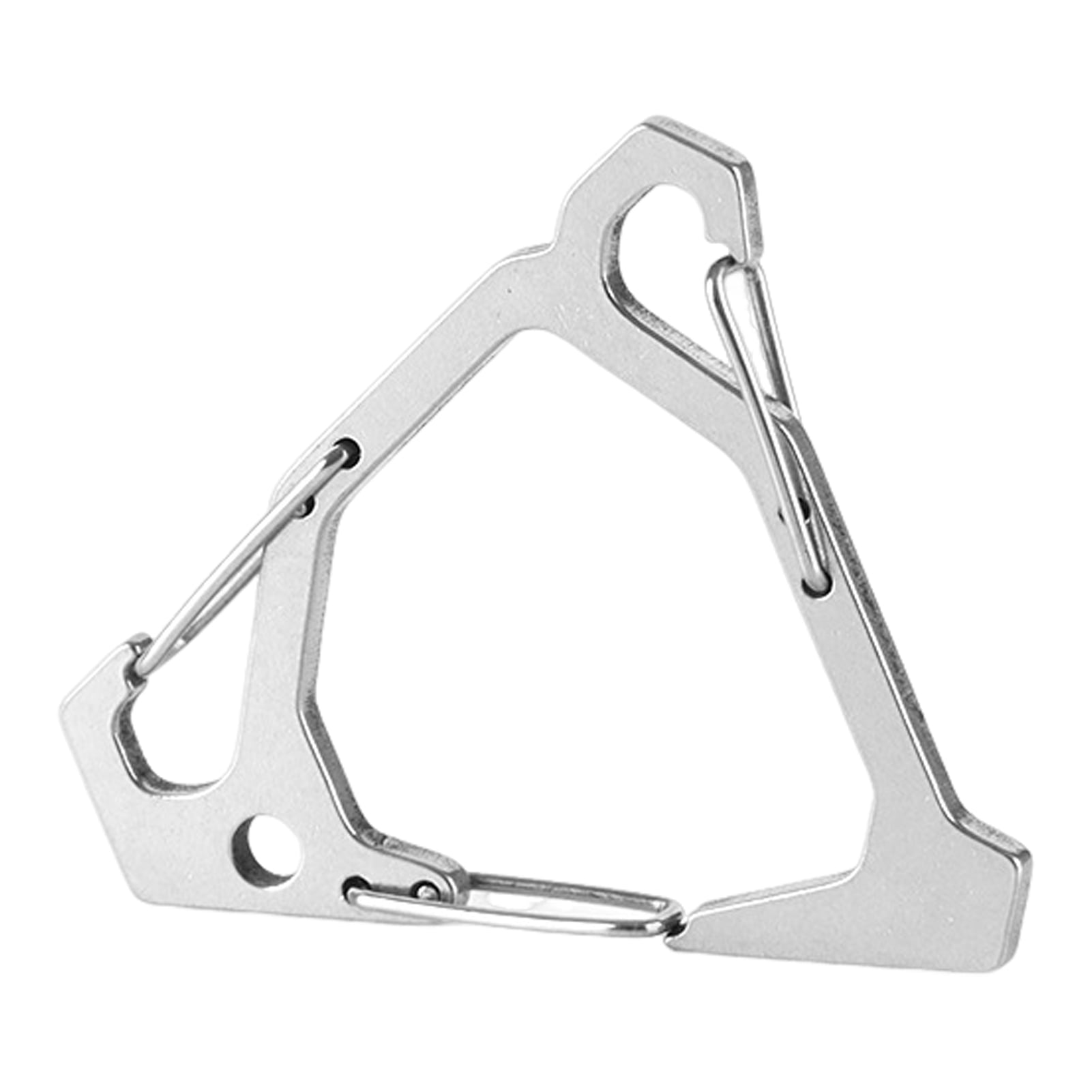 Jkung Outdoor Stainless Steel Triangle Carabiner Heavy Duty Portable ...