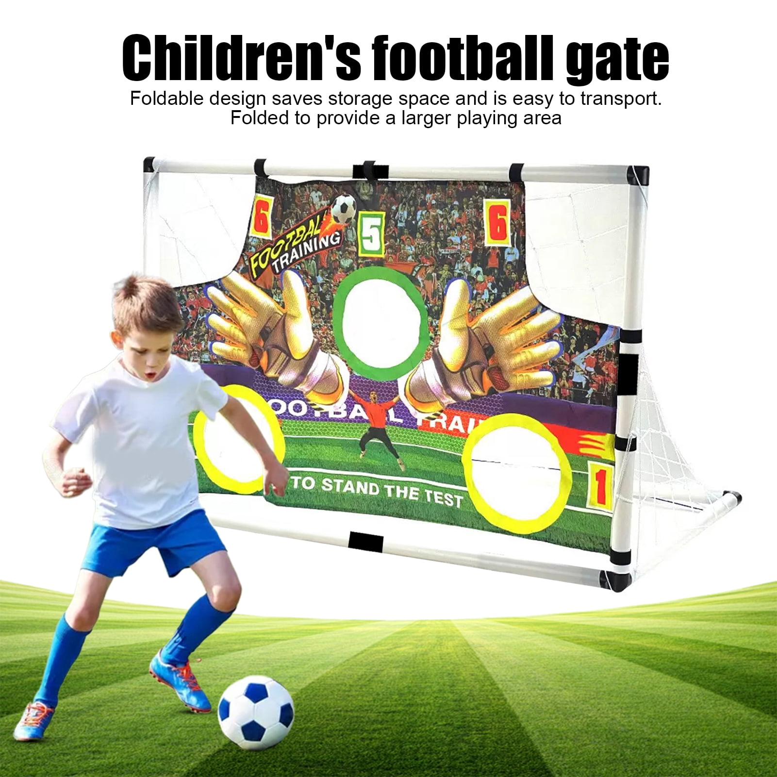 Jkung Portable Soccer Shoot Practice Net for Kids Football Training ...