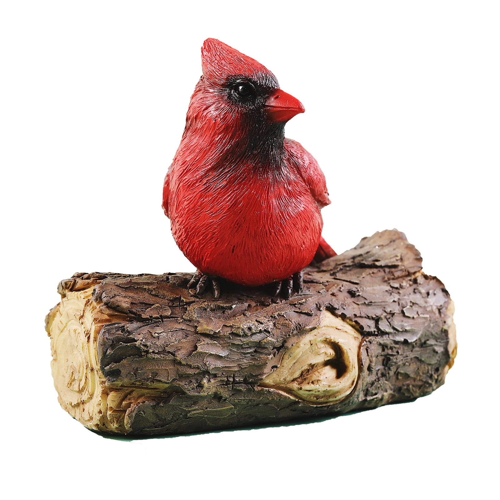 Jkung Red Bird Figurine Wall Mounted Red Bird Statue Table Decor Resin ...