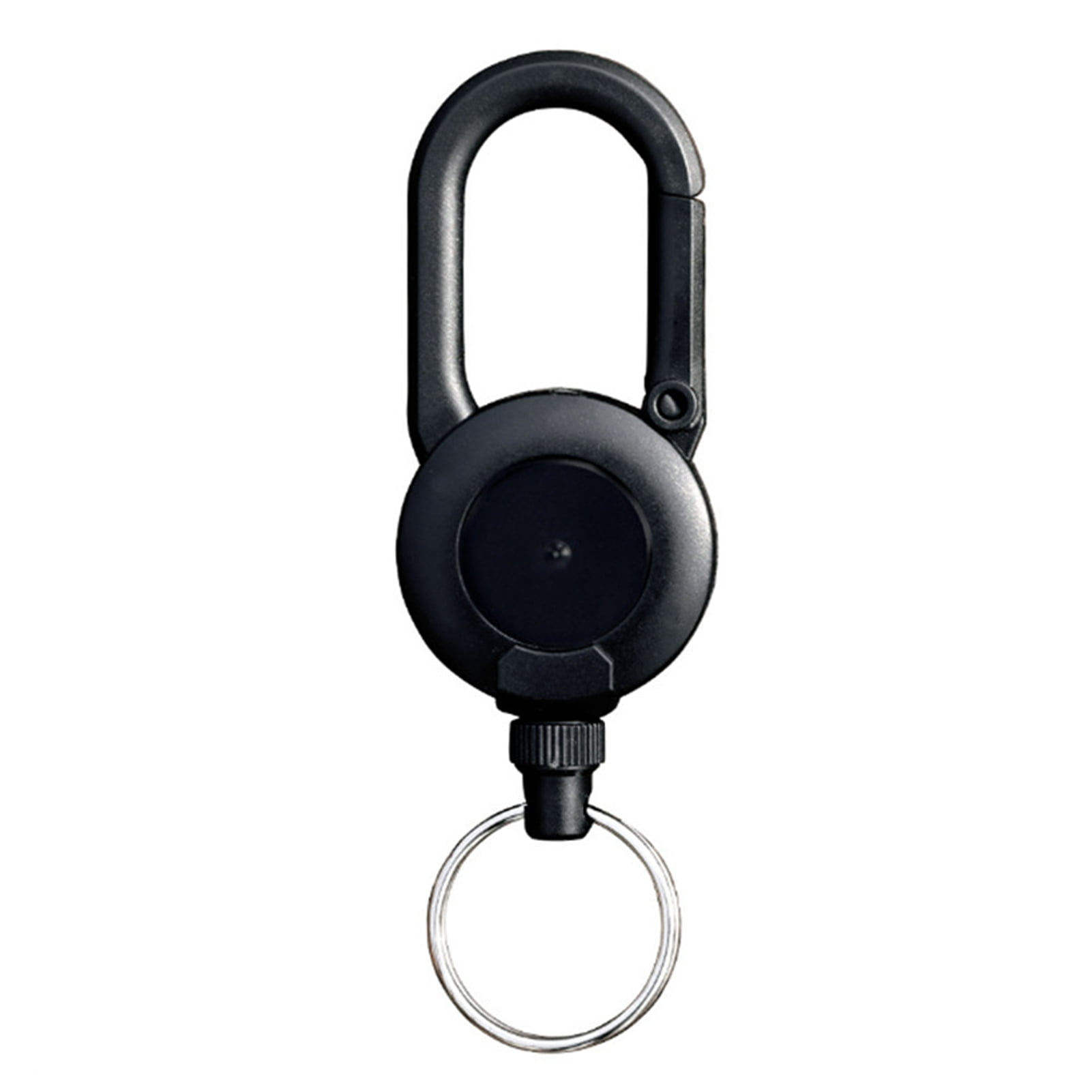 Jkung Retractable Keychain with Steel Wire Rope Carabiner Badge Reel ...