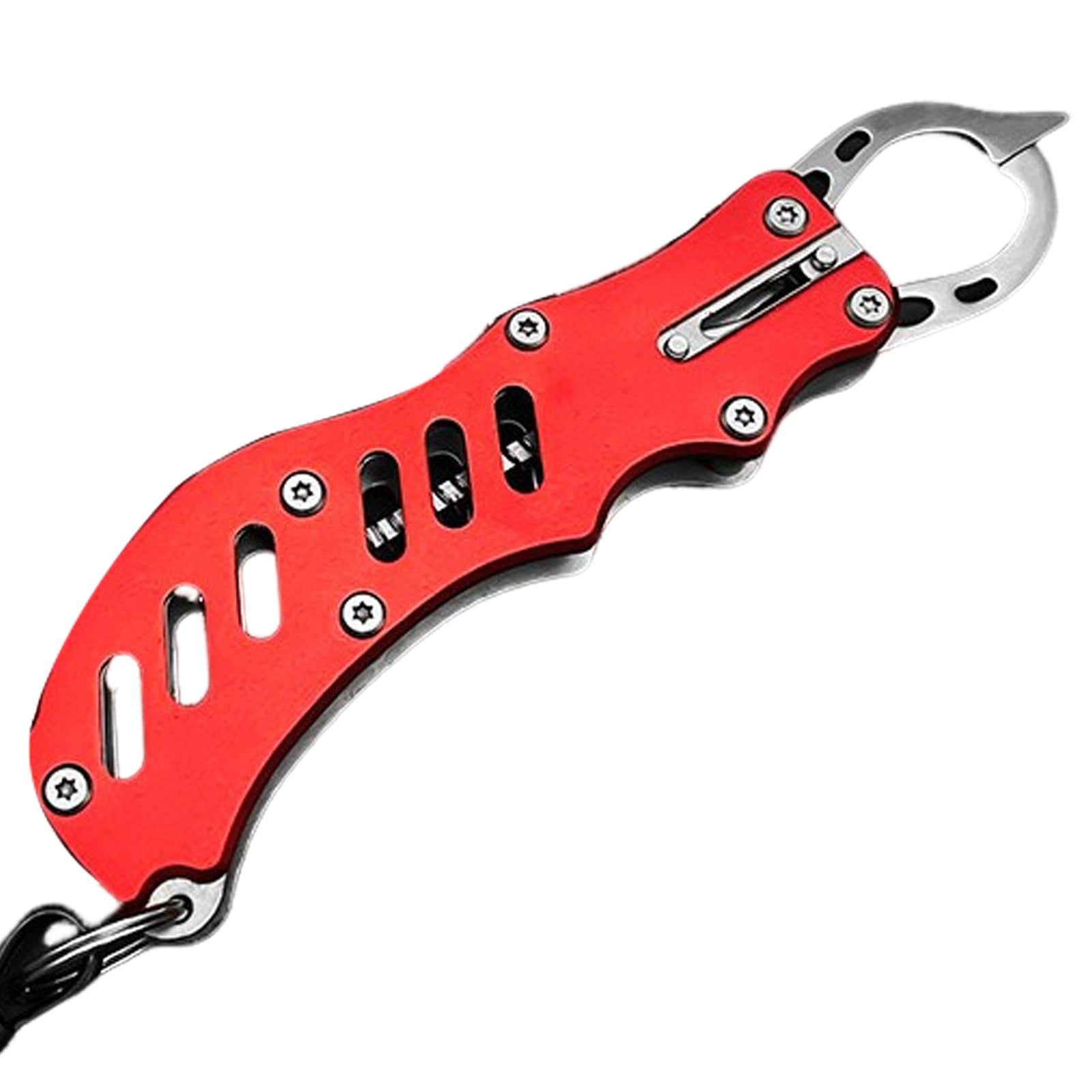 Jkung Stainless Steel Fish Gripper Fish Mouth Lip Grabber with Ruler ...