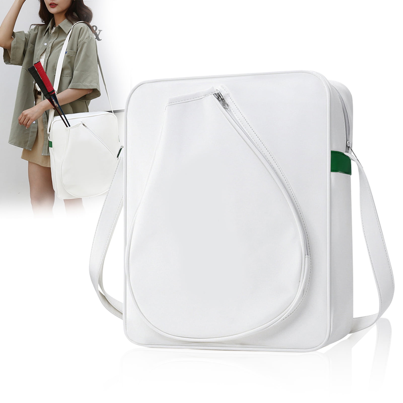Jkung Tennis Bag Tennis Sling Crossbody Bag Large Capacity Faux Leather ...