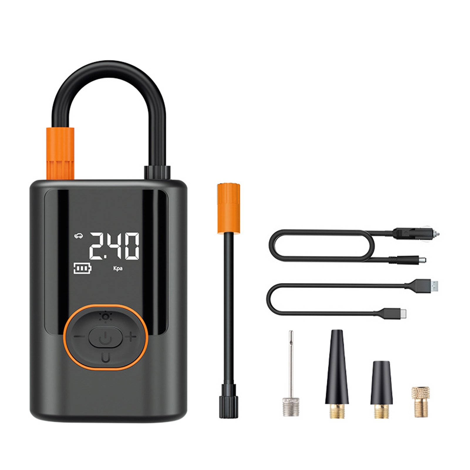 Jkung Tire Inflator Portable Air Auto Stop Power Bank - Walmart.com