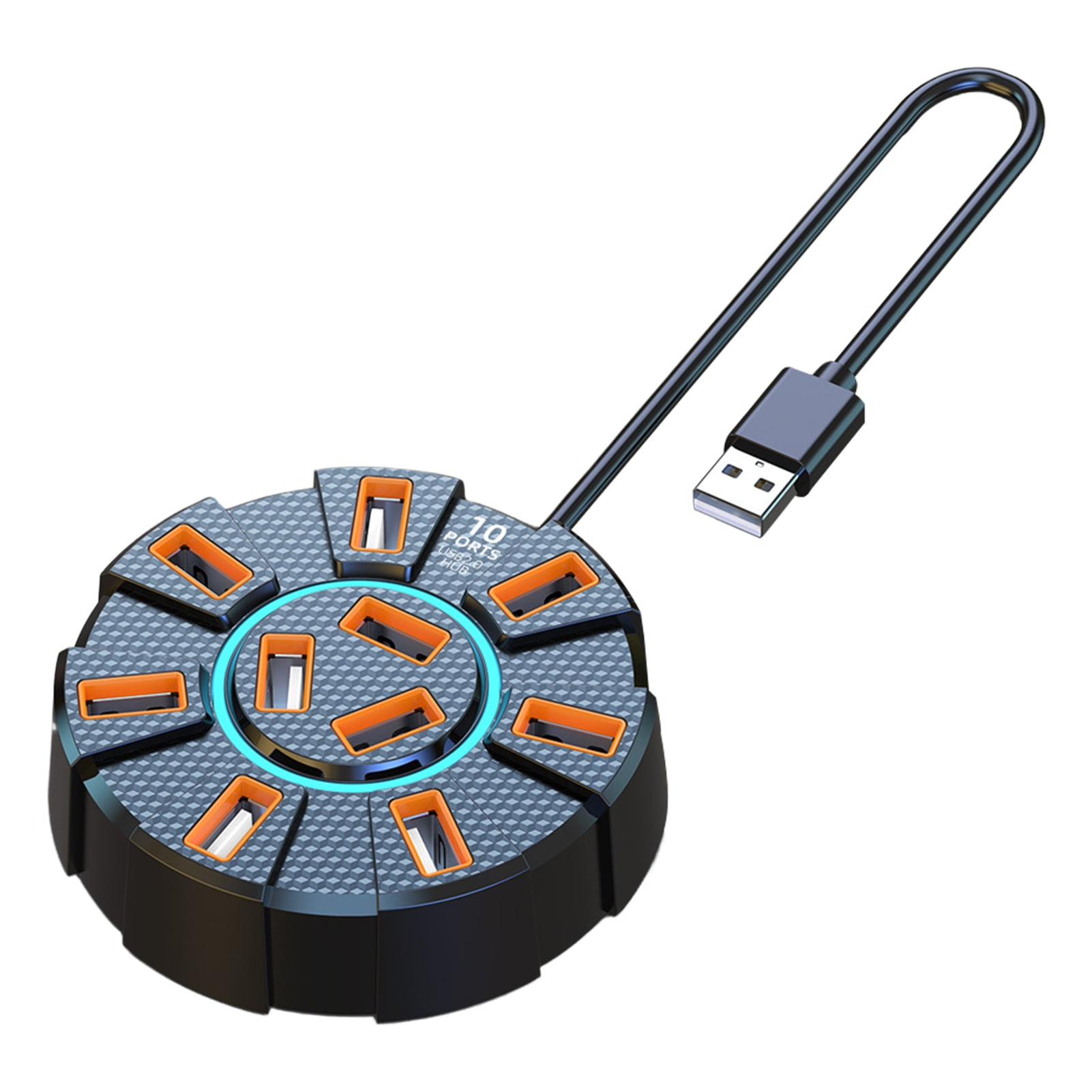 Jkung USB HUB Docking Station with 10 Ports High-Speed Data ...