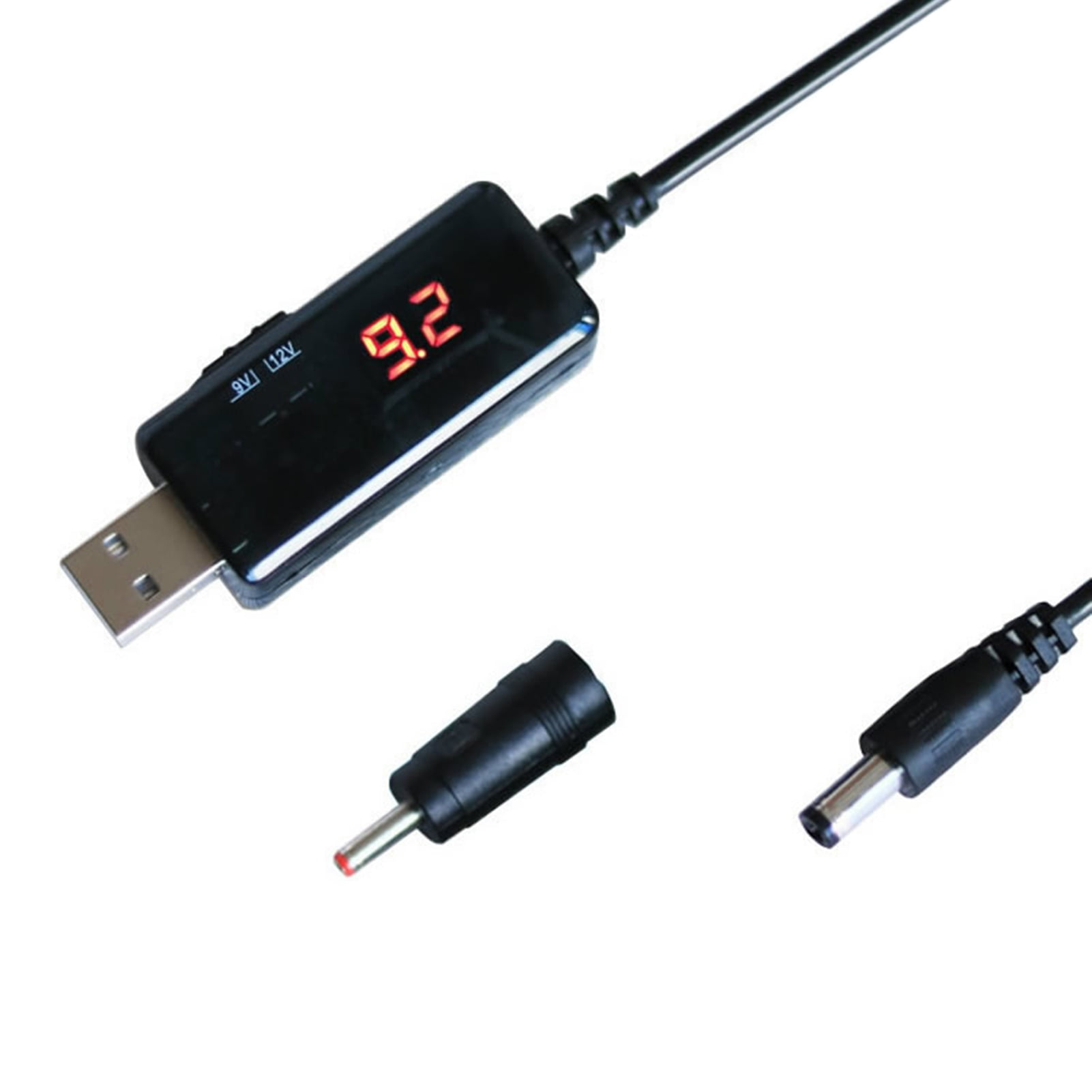 Jkung USB to DC Power Cable with DC5.5 to DC3.5 Adapter Voltage ...