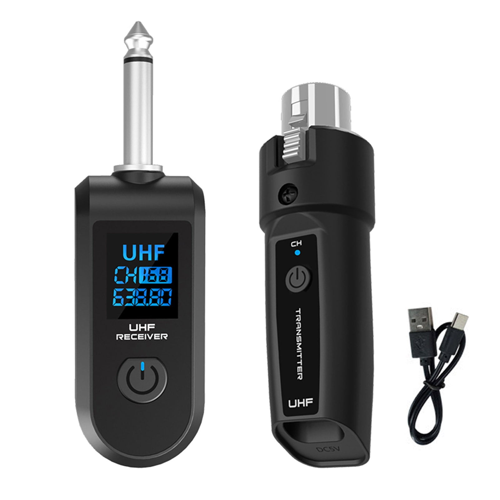 Jkung Wireless Microphone Converter XLR Transmitter And Receiver Gold ...