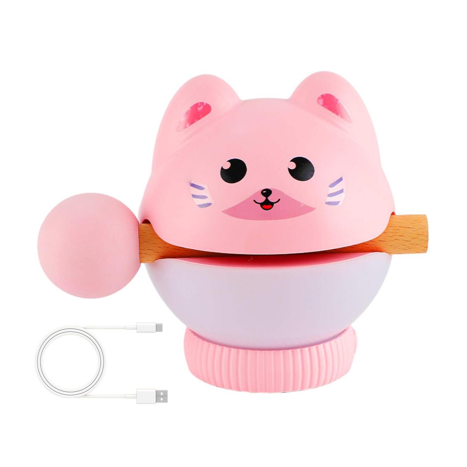 Jkung Wooden Fish Night Light with 3 Brightness Levels Soft Glow ...