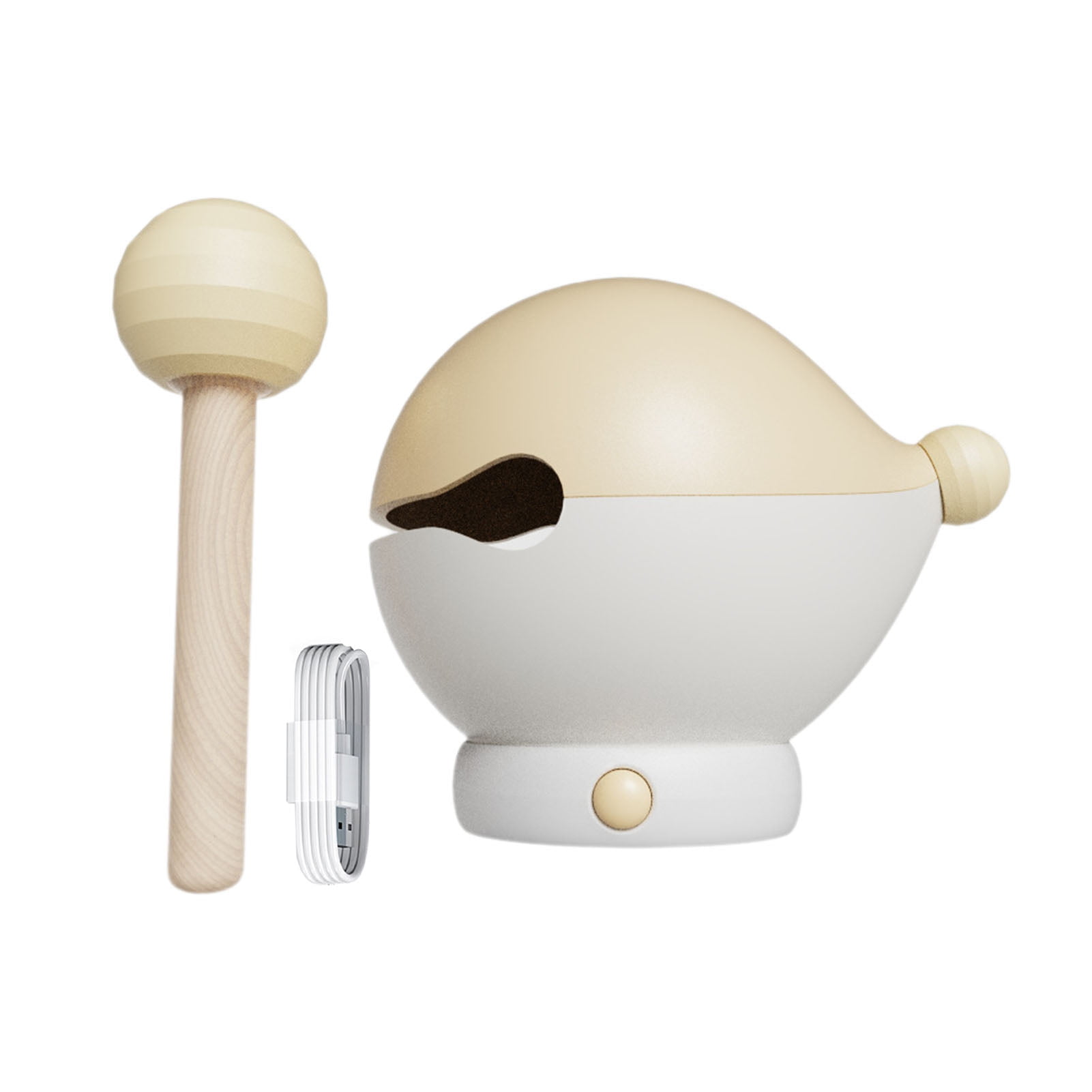 Jkung Wooden Fish Night Light with 3 Brightness Levels Soft Glow ...