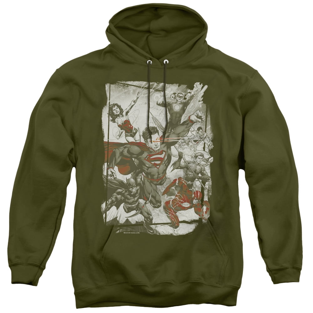 Jla - Green And Red - Pull-Over Hoodie - X-Large - Walmart.com
