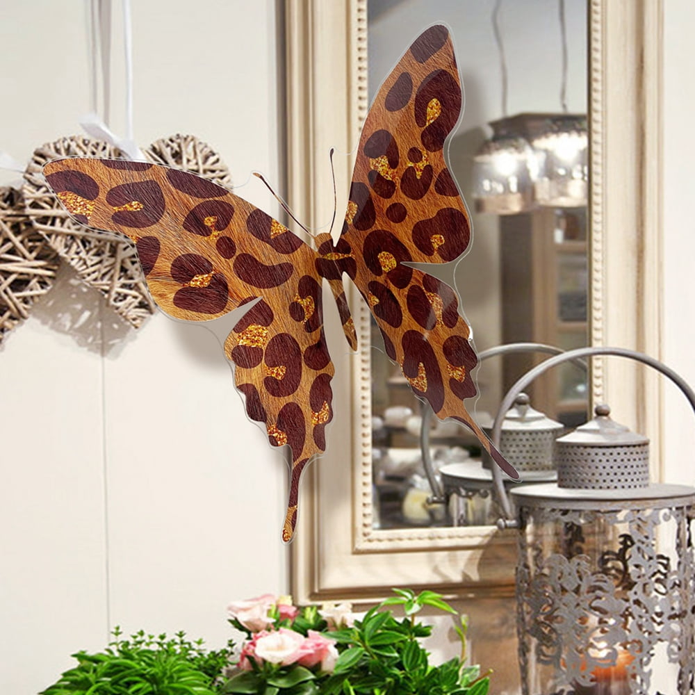 Jlong 1PC Giant Butterfly Wall Stickers Decor,3D Large Butterflies Window Wall Decals Removable ...