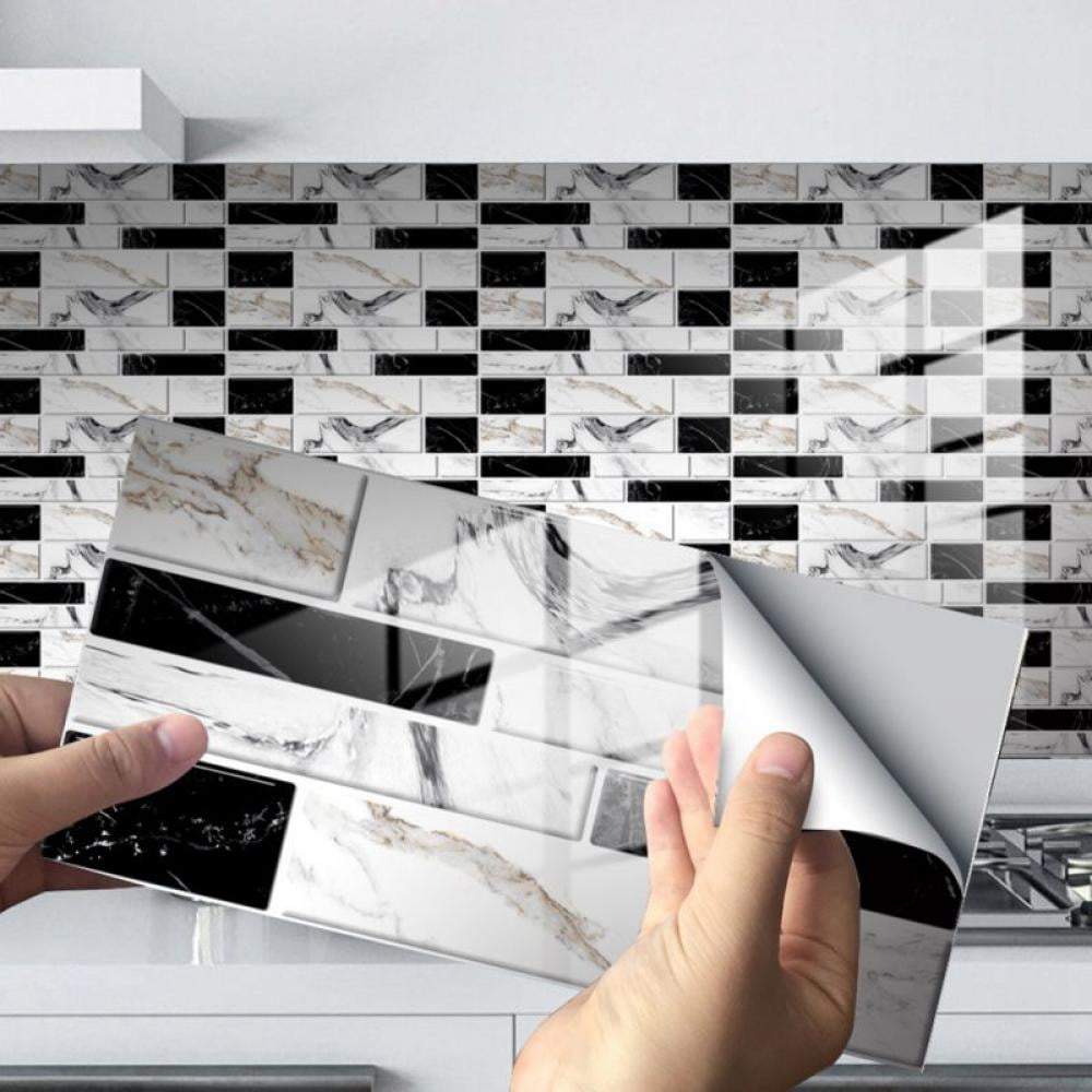 Jlong 24PCS Self Adhesive Removable Stick On Kitchen Backsplash ...