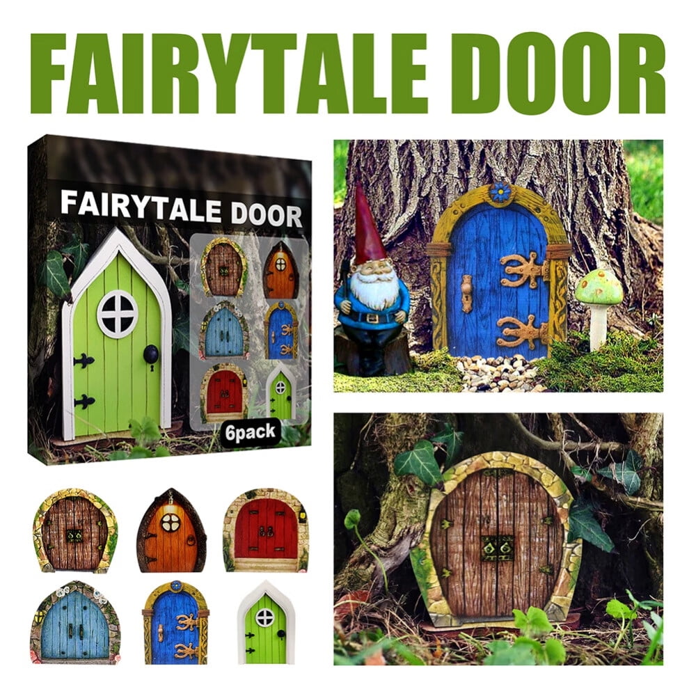 Jlong Fairy Doors for Walls Outdoor Trees Fairy Garden Window for Trees - Walmart.com