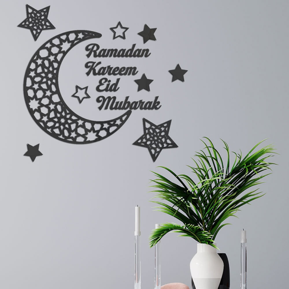 Jlong Ramadan Kareem Stickers Decorations Wall Eid Mubarak For Home Eid ...