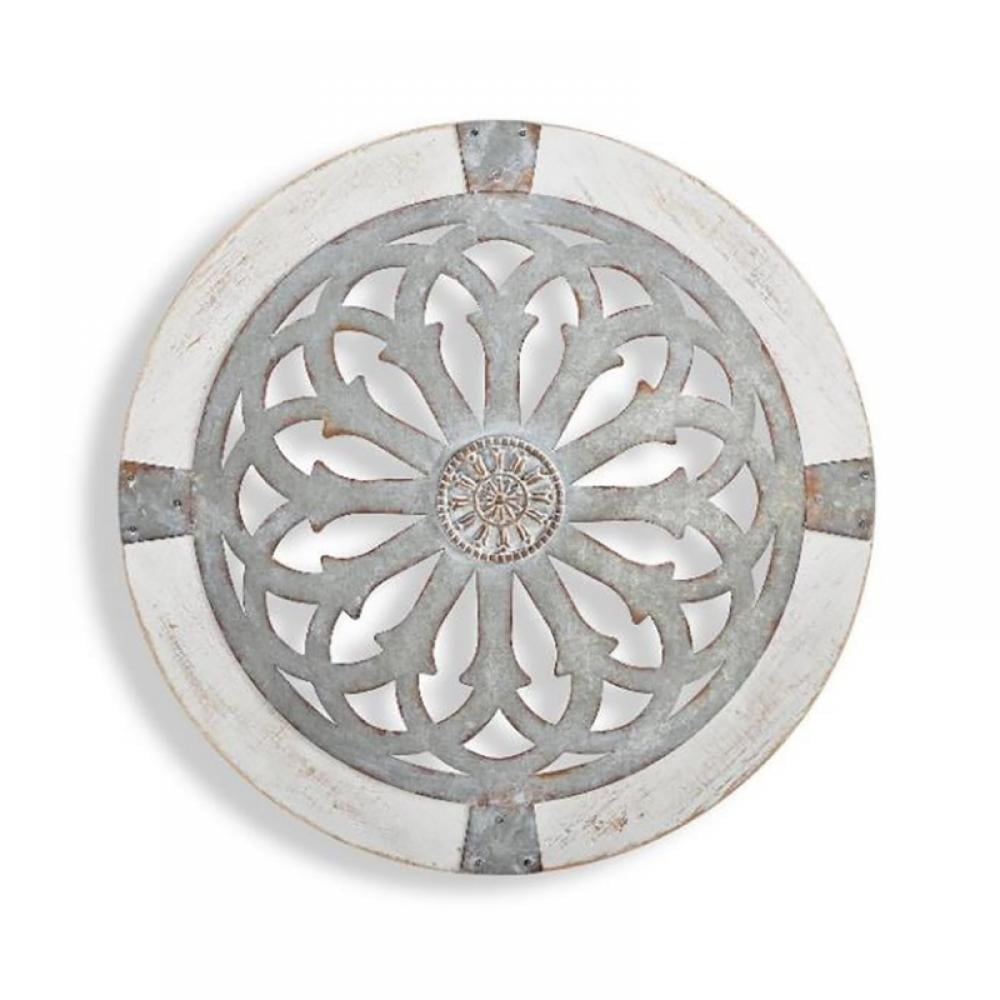 Jlong Round Wall Art - Metal Decorative Wall Medallions, Creative Home ...