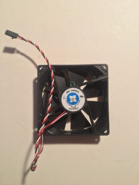 Jmc tech f1588 9025-12hbtb dc 12v 0.6a 90mm x 25mm 3 wire w connector ...