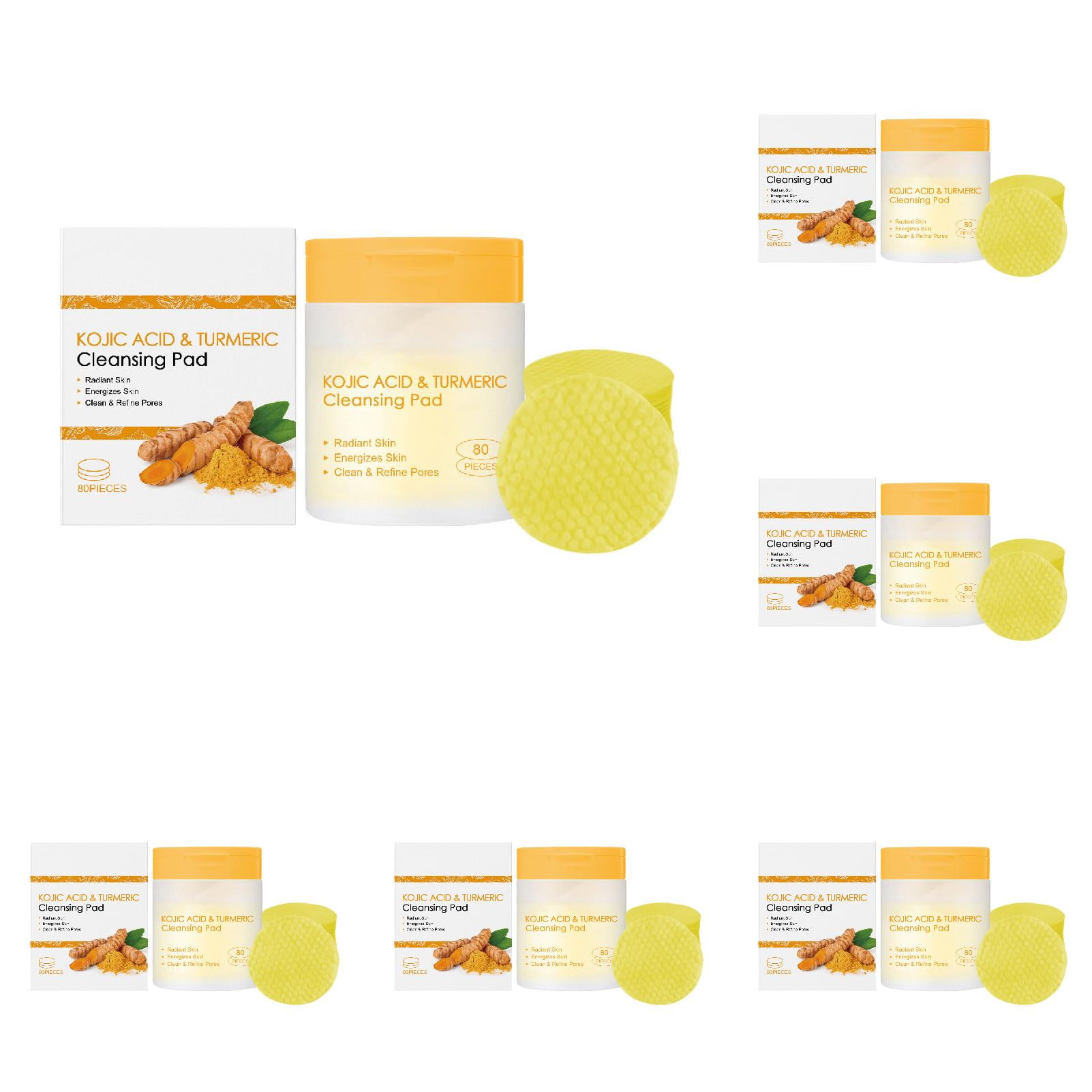 Jmheeeeee Kojic AcidTurmeric Cleansing Pads KojicTurmeric Face Pads For ...