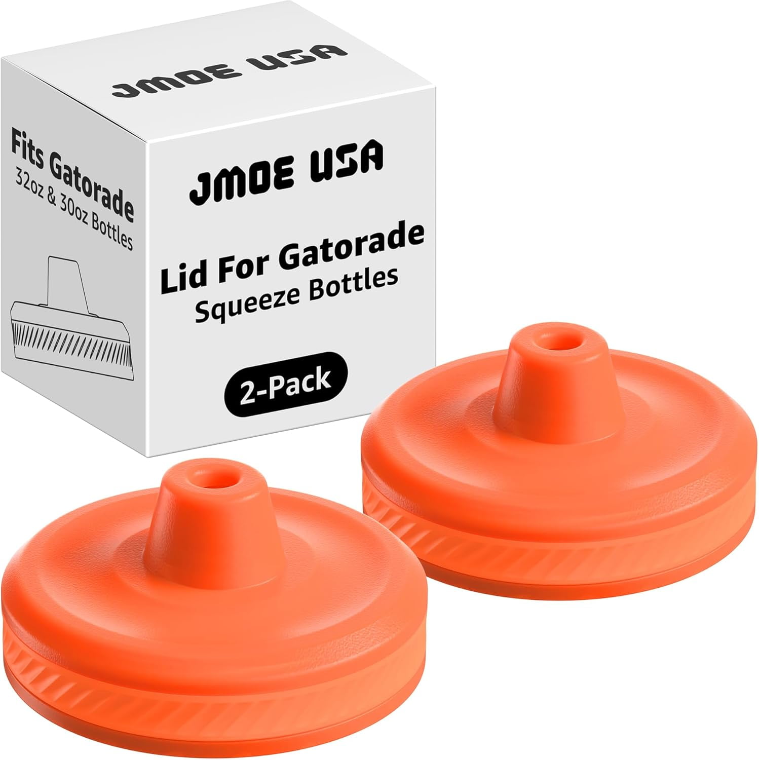 Jmoe USA Improved Lid for Gatorade Water Bottle | Fits Squeezable 32 oz ...