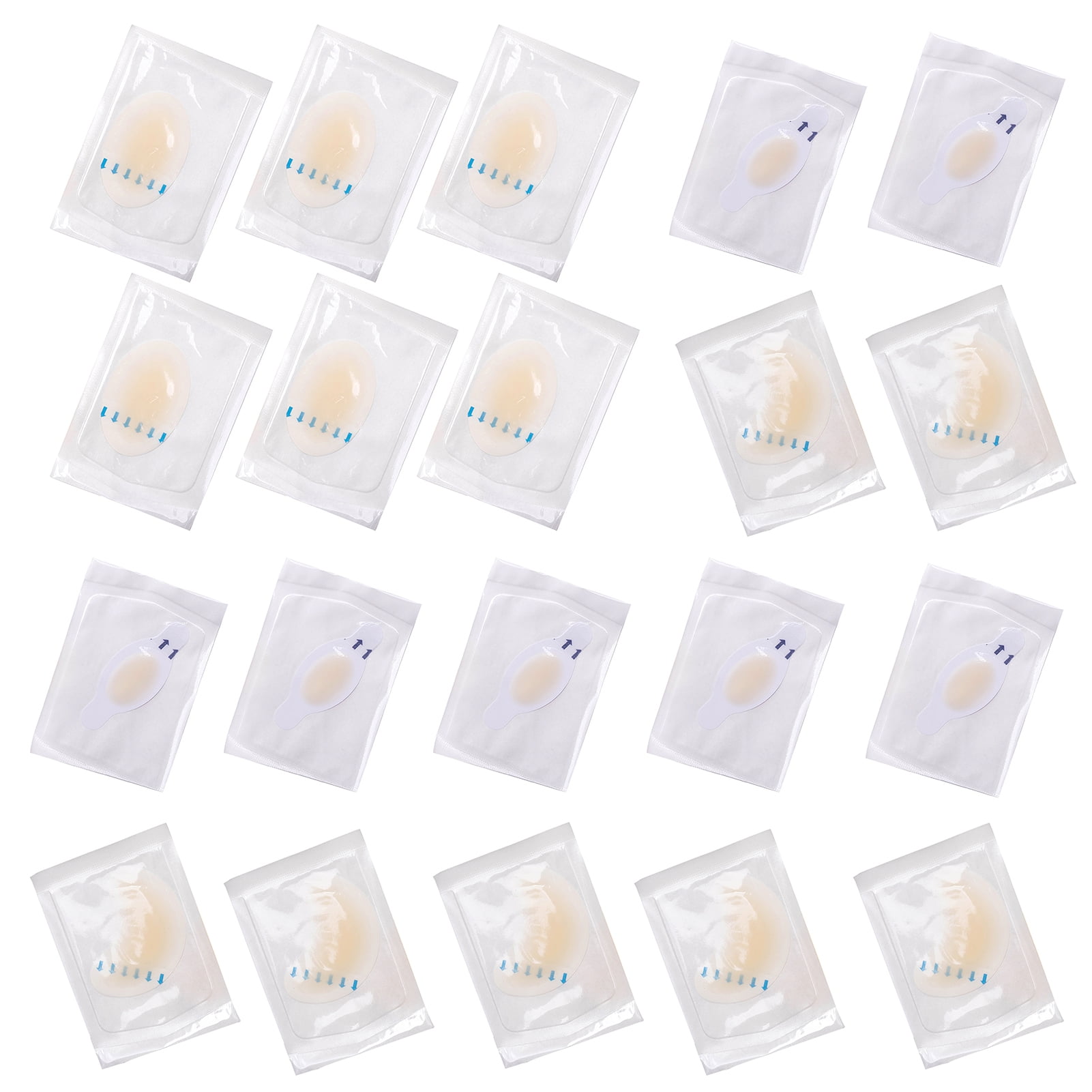 Jnimsy 20 Pcs Blister Plasters – Invisible Hydrocolloid Gel Bandages ...