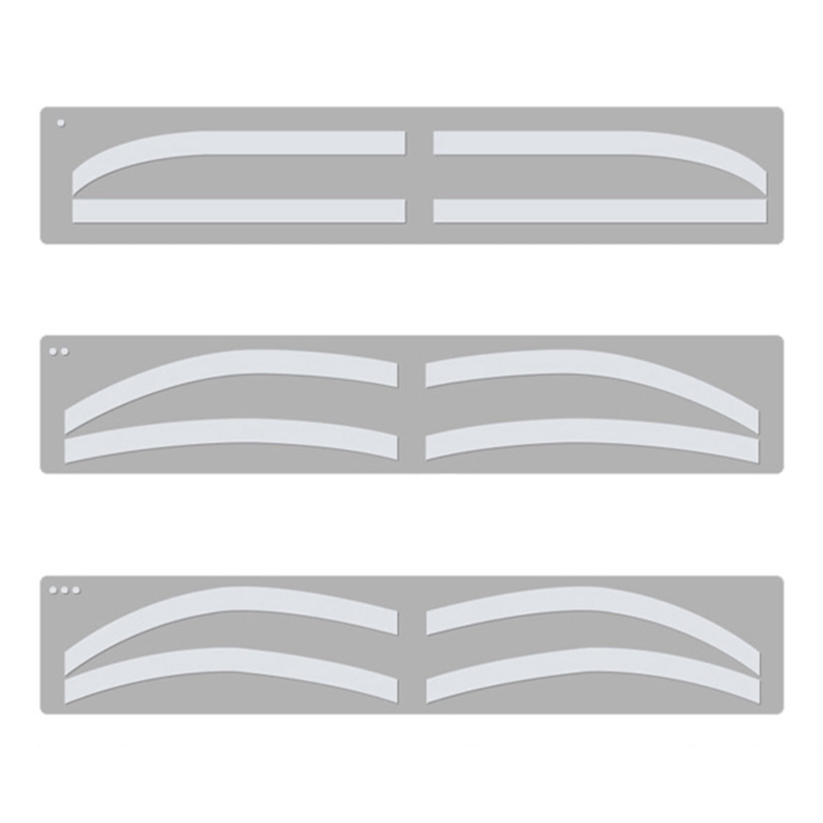 Jnimsy Eyebrow Stencil Sticker Set - 3 Styles Disposable Brow Mapping ...