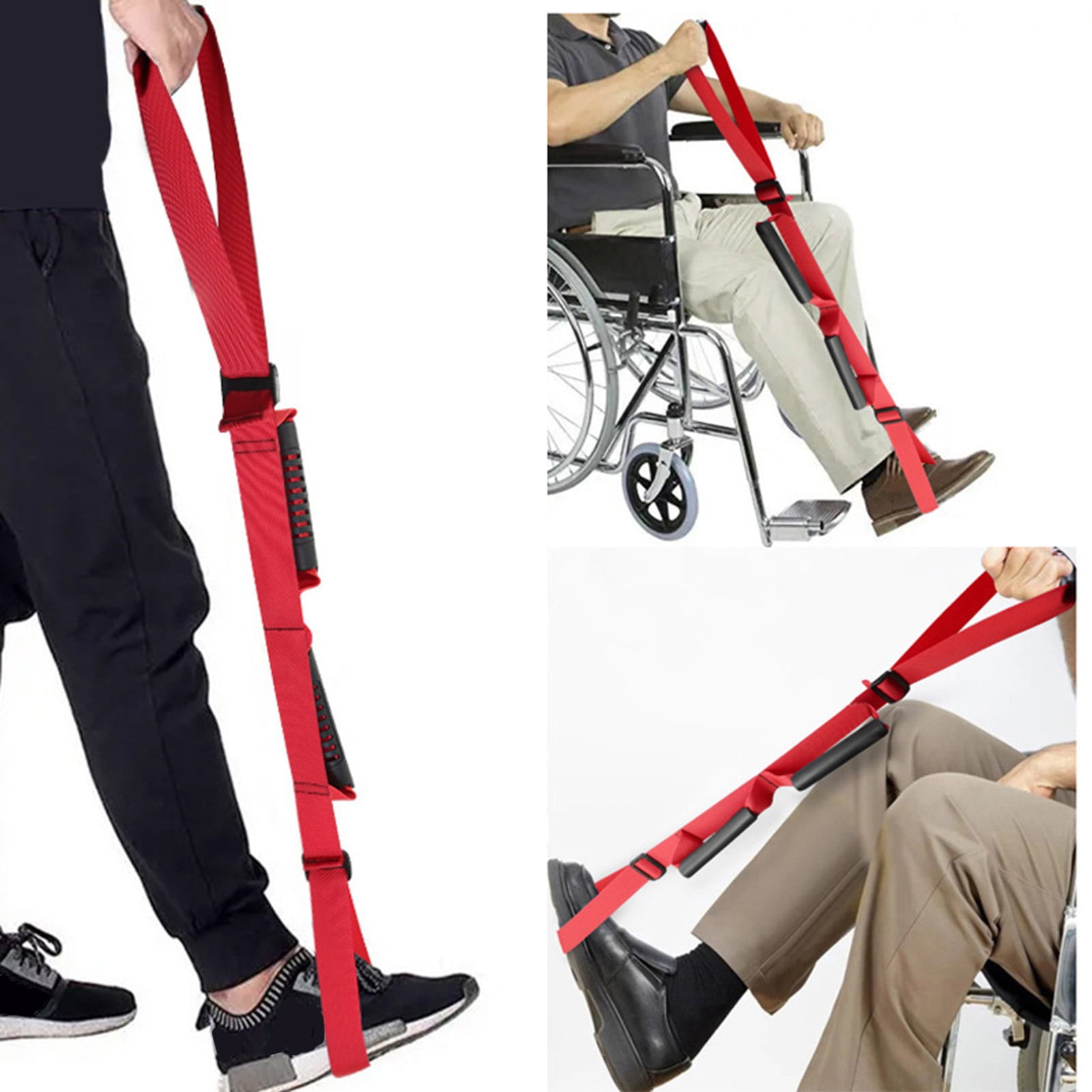 Jnismy Adjustable Foot Lift Booster Strap - Convenient Nylon Leg Lifter ...