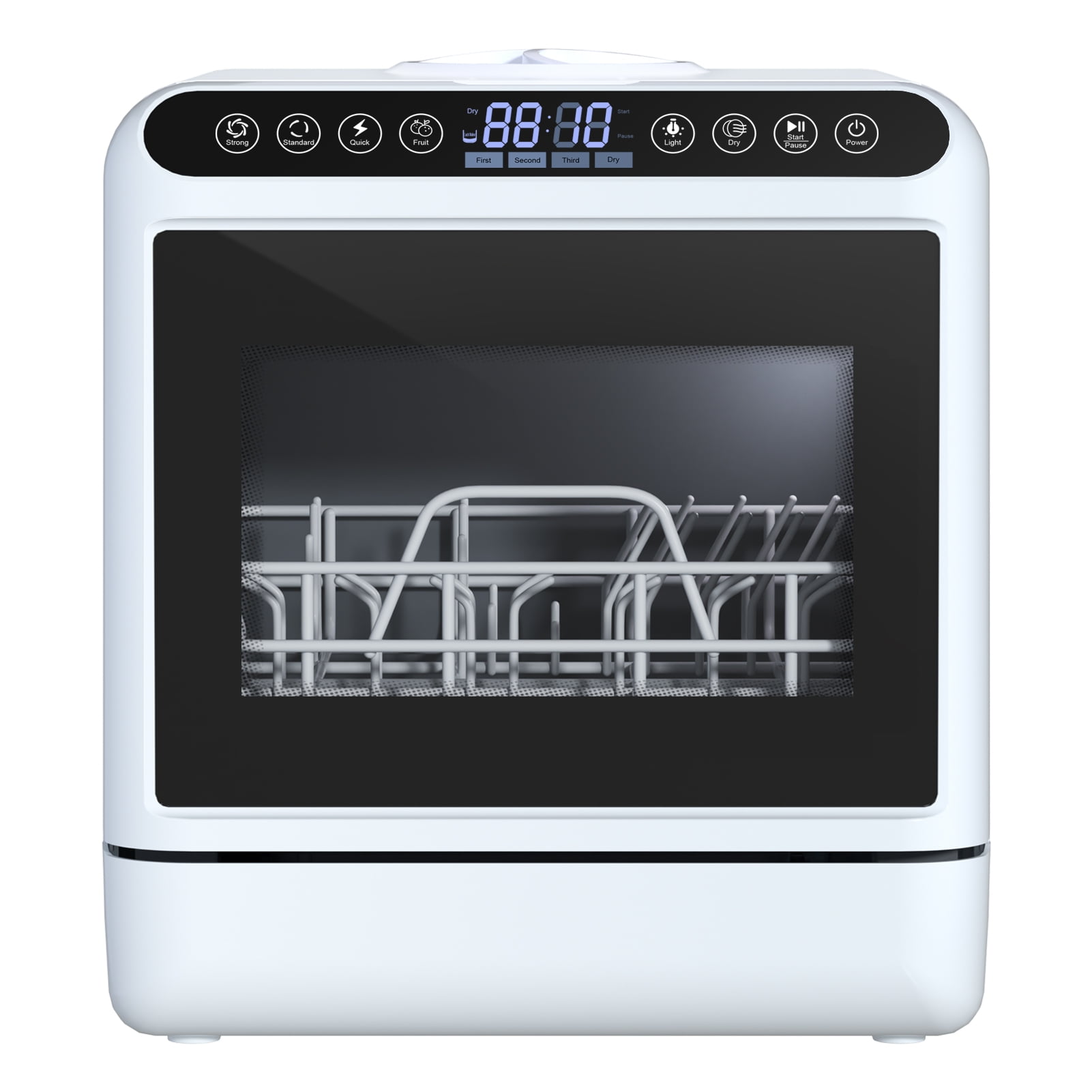 Jnismy Automatic Tabletop Smart Dishwasher with 5L Water Tank,Compact ...