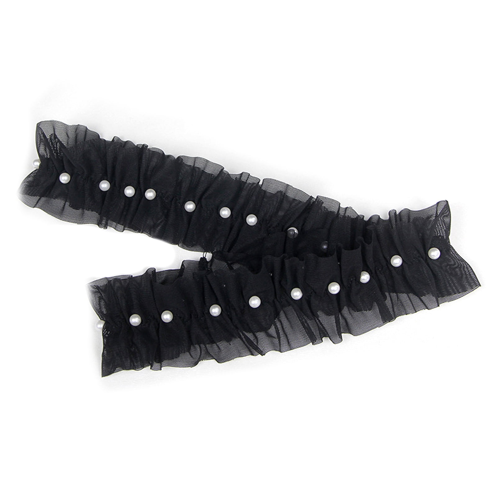 Jnismy Bridal Lace Leg Garters with Faux Pearl Embellishment Elegant ...